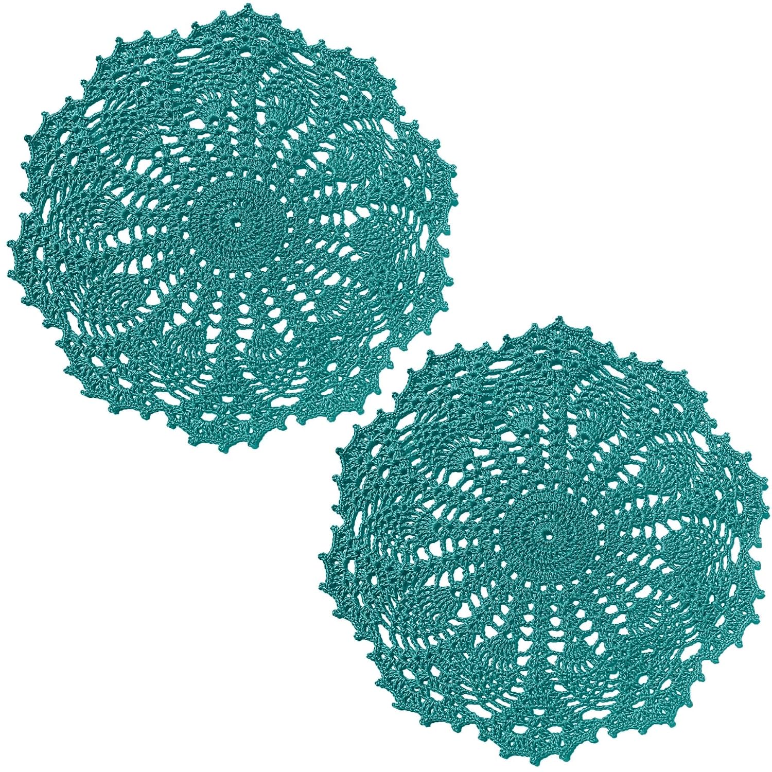 Amazon.com: BIBITIME Lace Doilies Crochet Handmade Lace Coasters Round ...