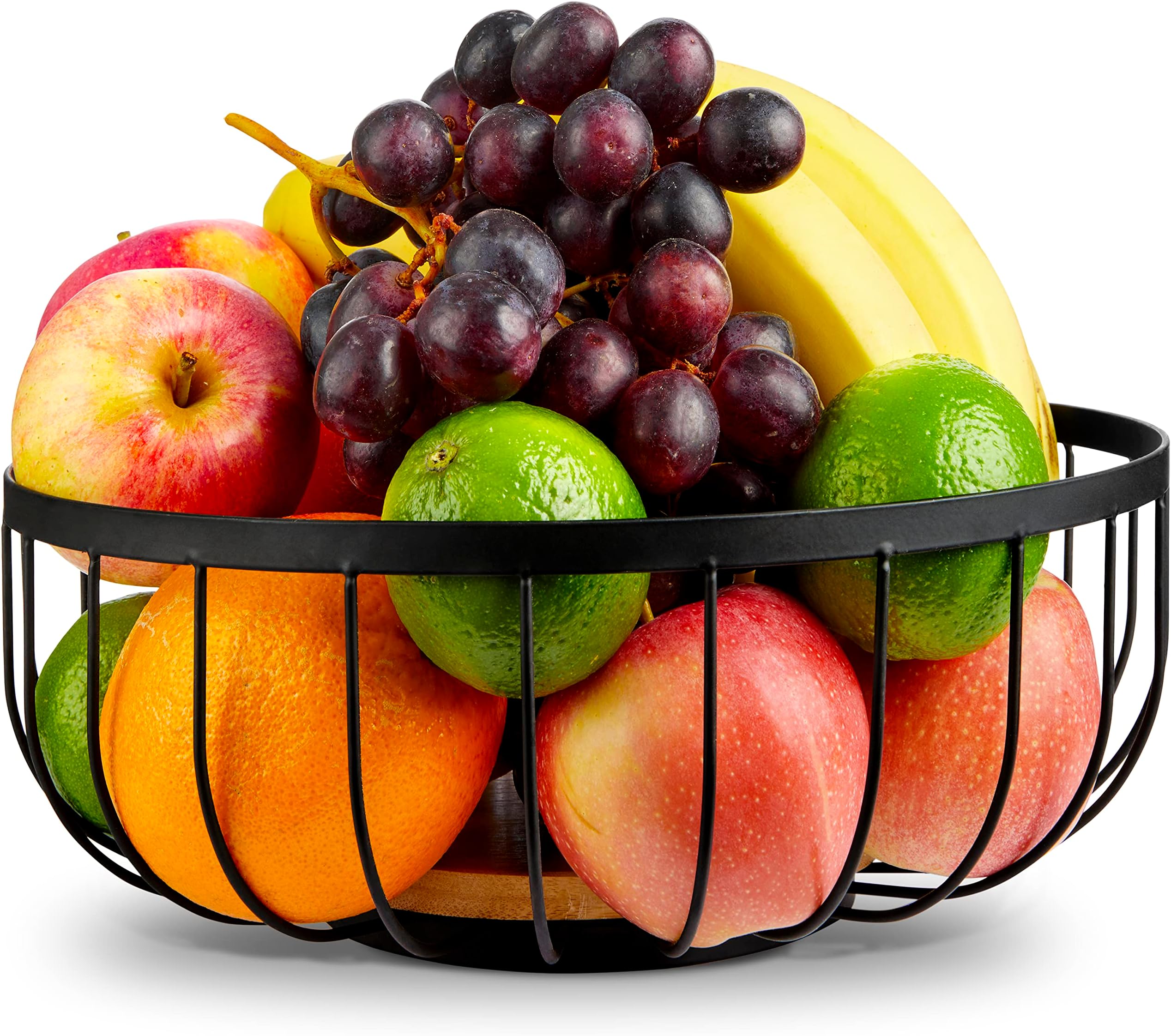 HIKITCHEN® Obstkorb Obstschale Dekoschale schwarz modern aus Metall und ...