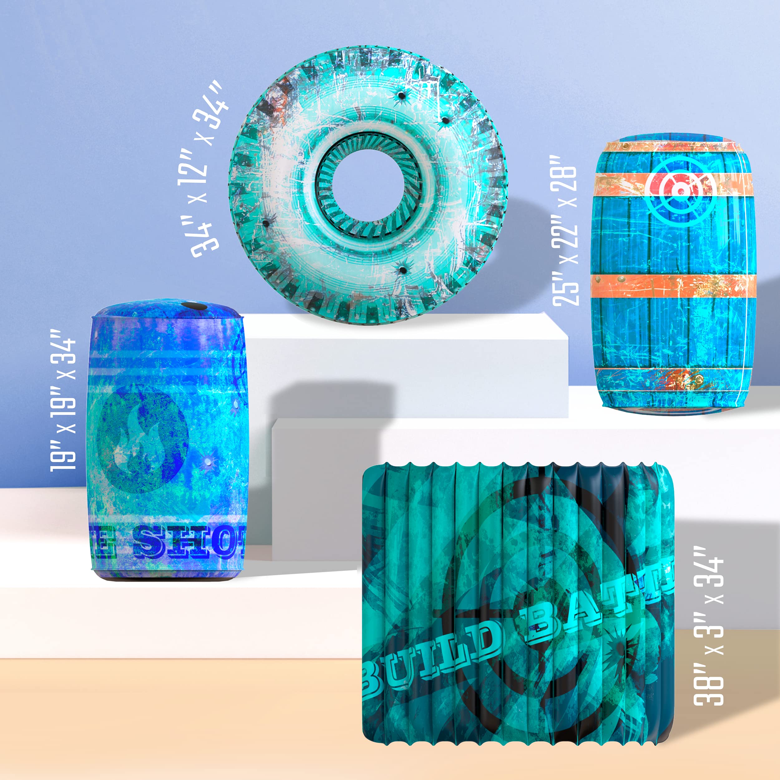 Snapklik.com : Skywin Inflatable Battle Bunkers - 4 Pieces Combat ...