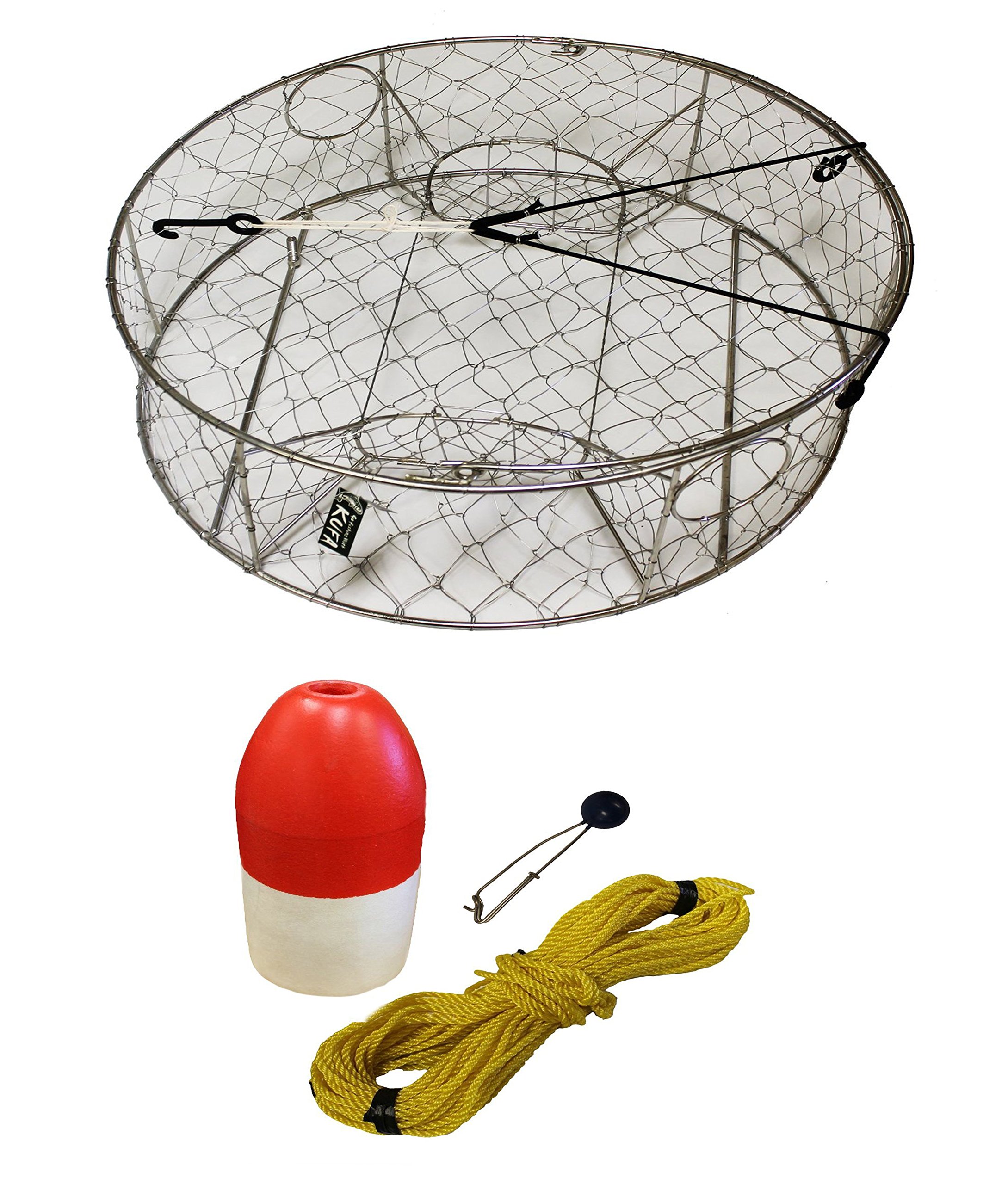 Nea 2 Pcs Stainless Steel Crab Trap Grabber Grabbing Tool Sea Fishing ...