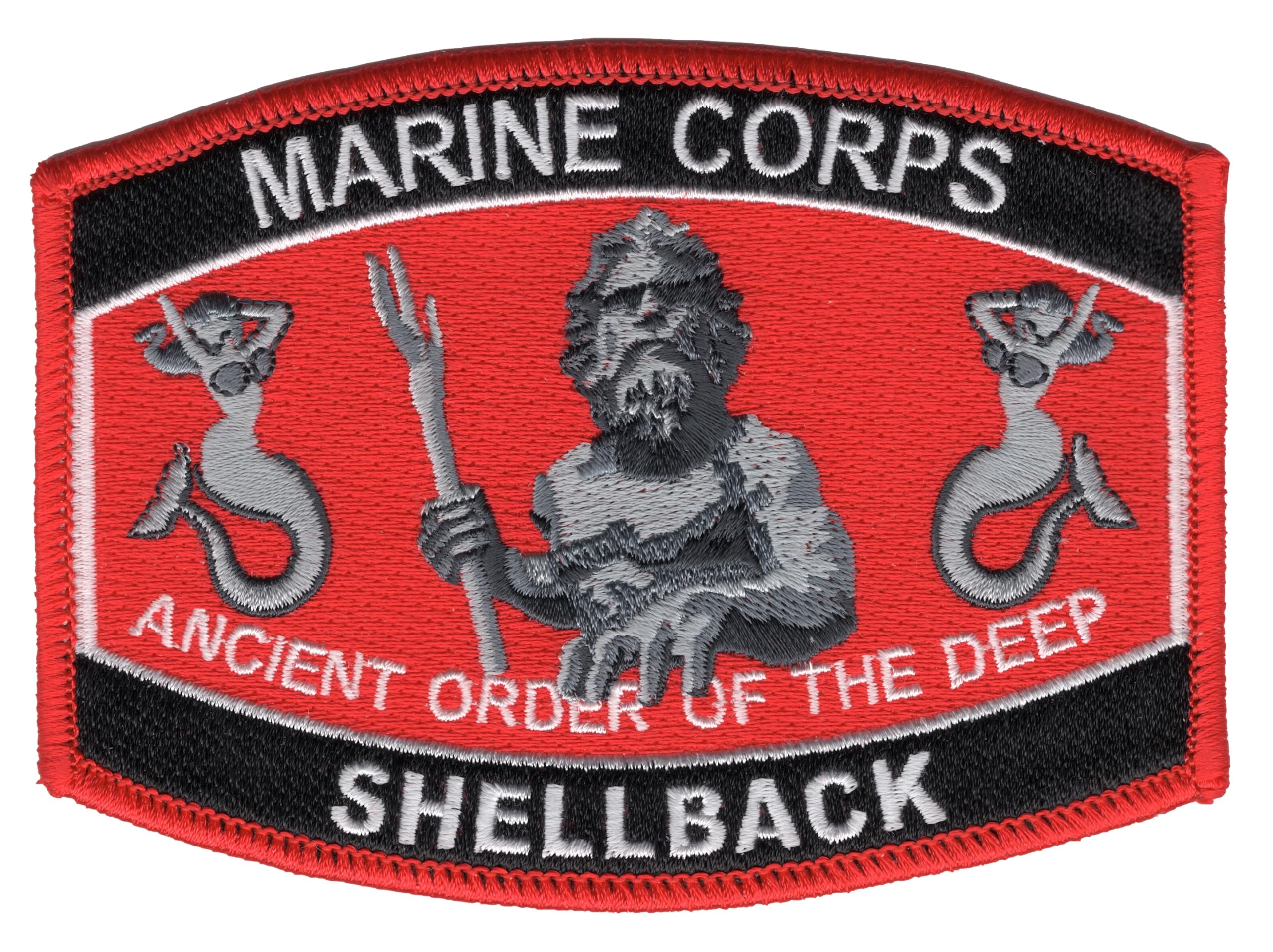 Amazon.com: Shellback King Neptune US Marine Corps Patch : Clothing ...