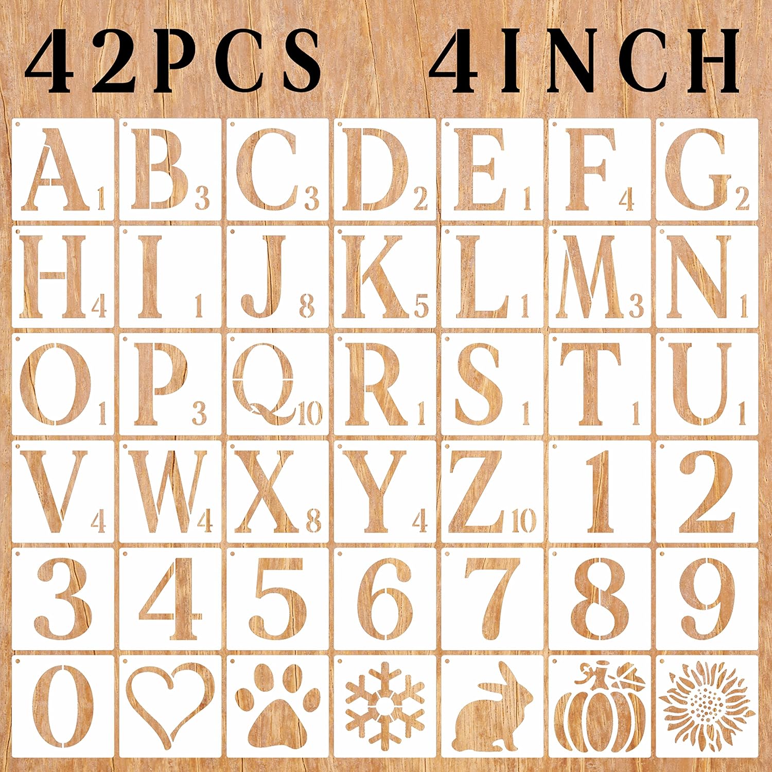 Reusable Plastic Alphabet Stencils for DIY Art Philippines | Ubuy