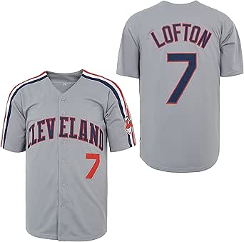 Amazon.com: Men's #7 Lofton Baseball Jersey 90s Hip Hop Jerseys for ...
