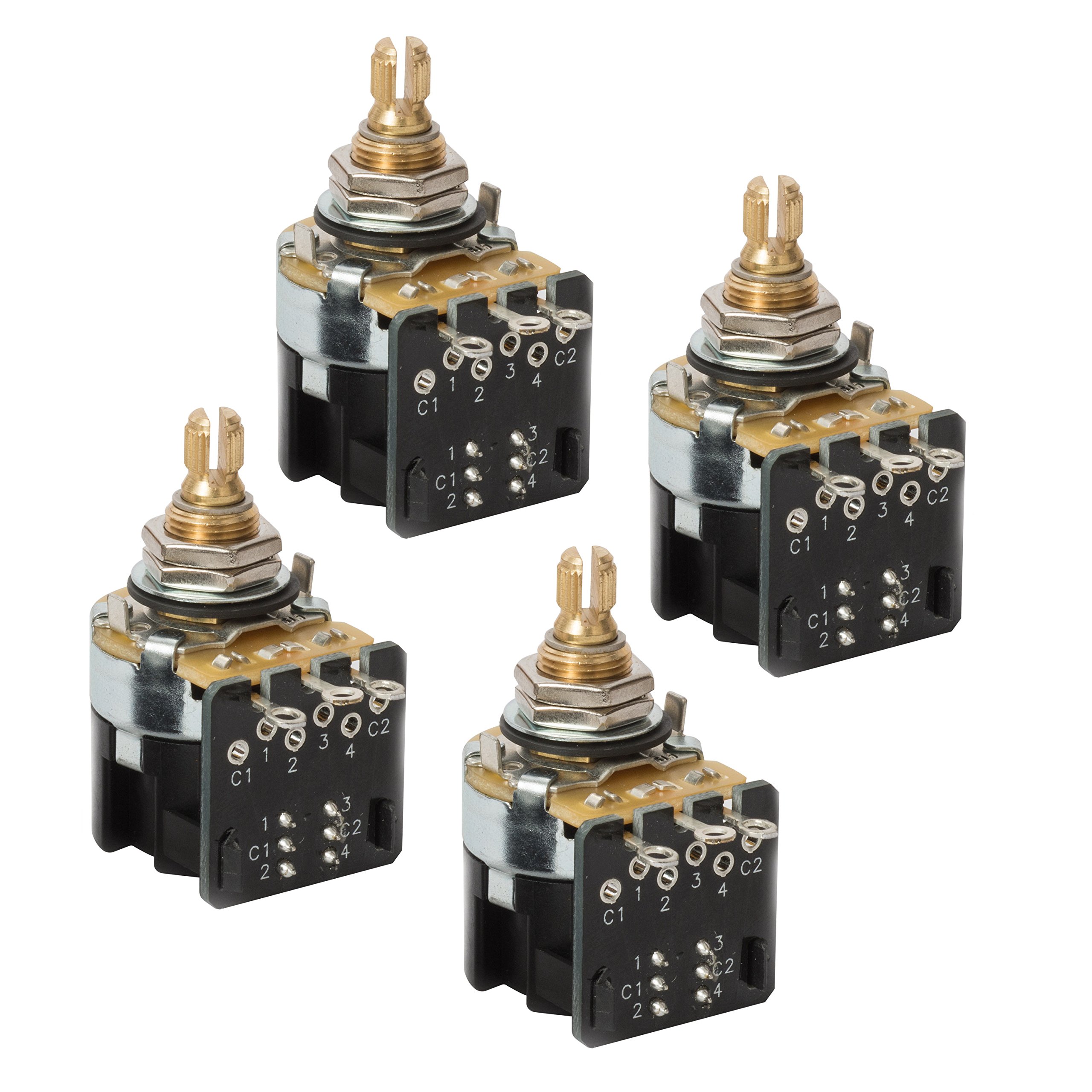 Amazon.com: CTS Push-pull Pots, DPDT, Split shaft, 500K-ohm (CTS #450S ...