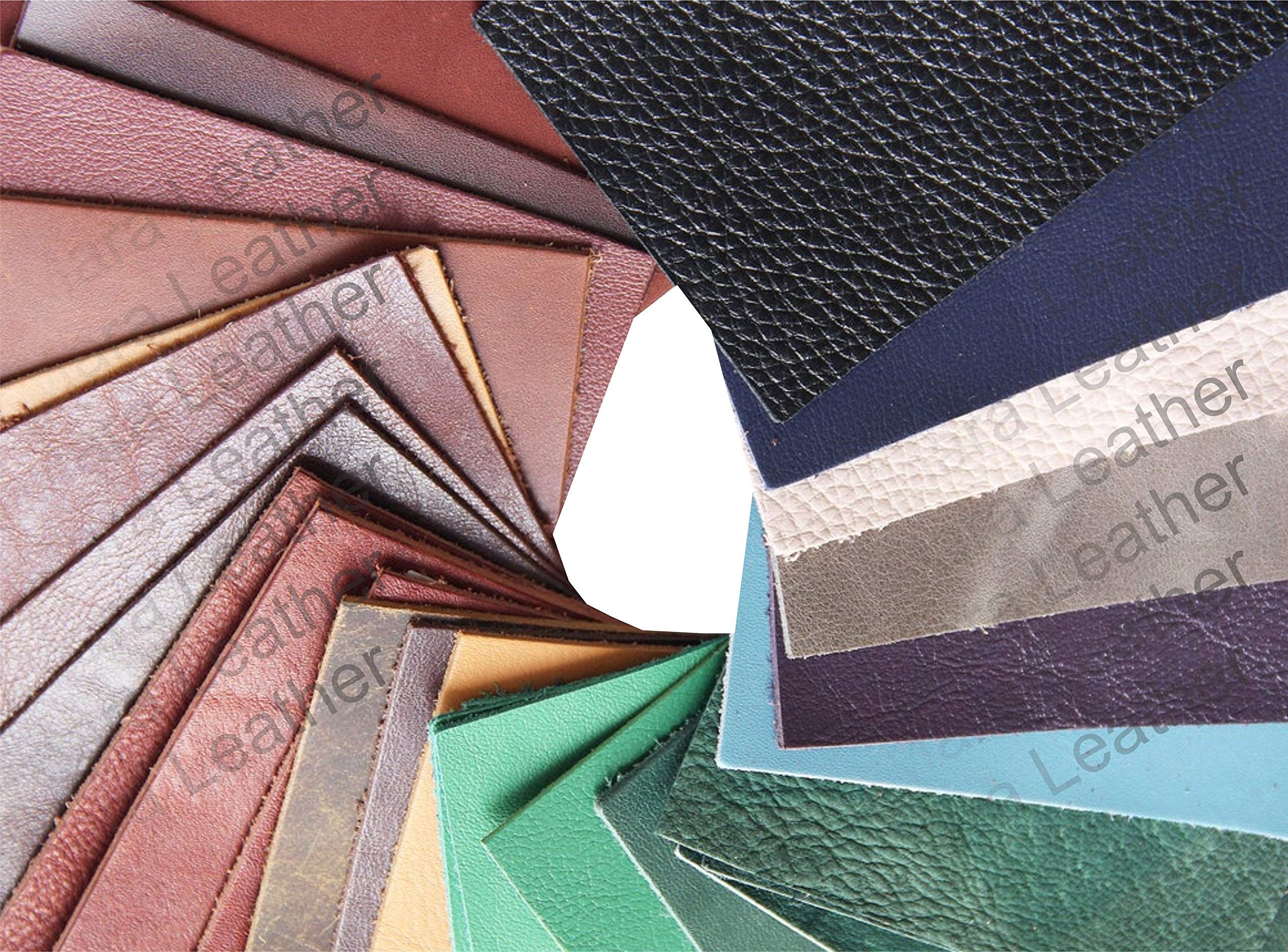 Amazon.com: Genuine Leather Scraps, Cowhide remnants for Crafts ...