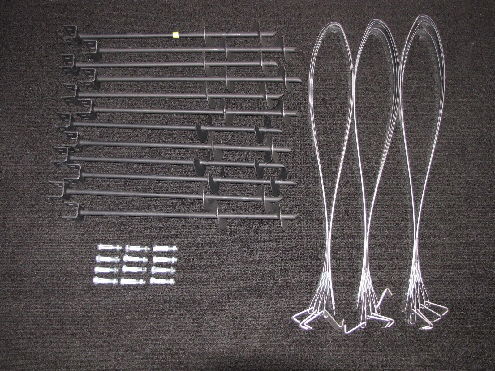 Amazon.com: 12 Auger Type Anchors, Tie Down Straps and Bolts_AB ...