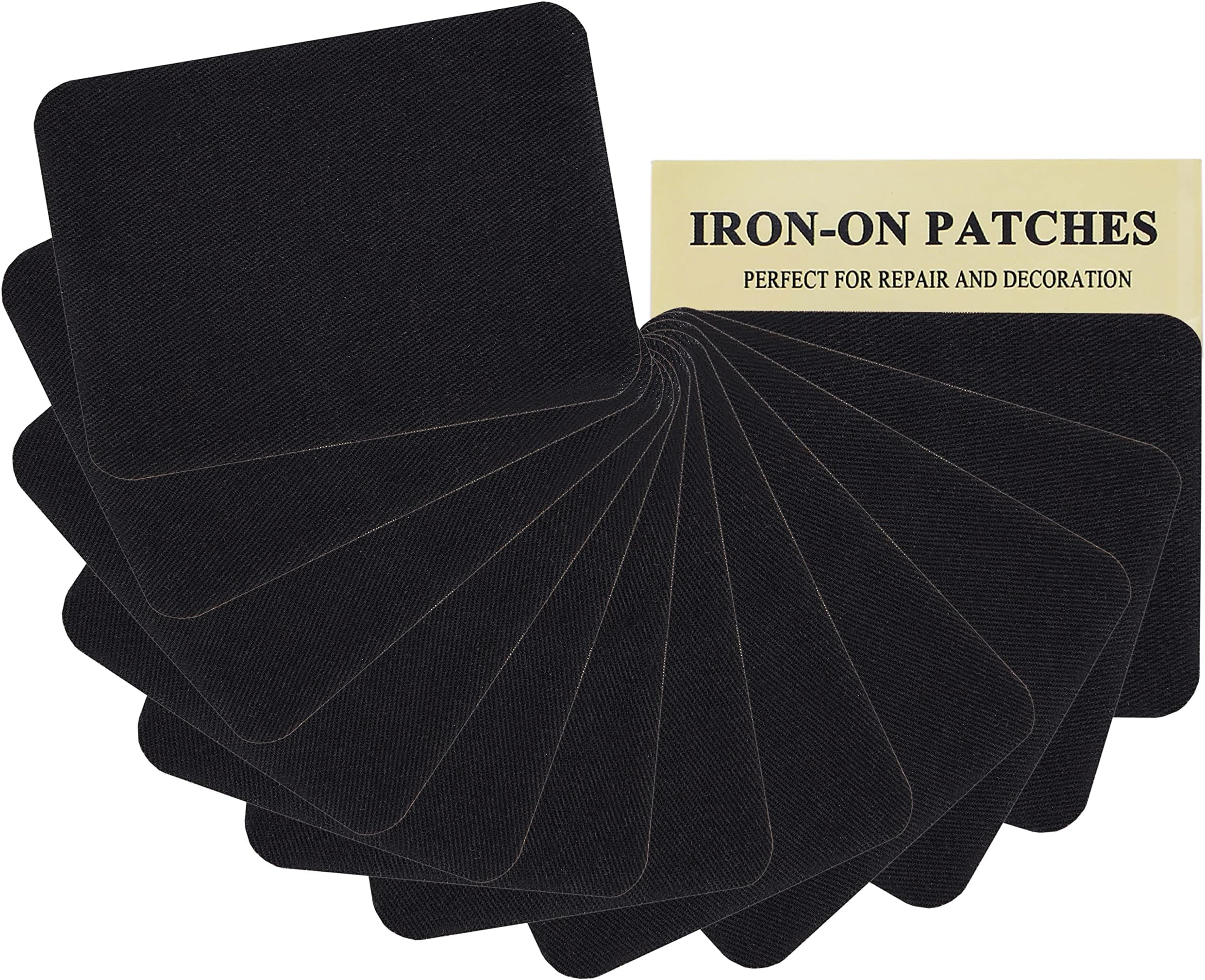 Amazon.com: Singer 5-inch-by-5-inch Iron-On Patches, Black, 2 per ...