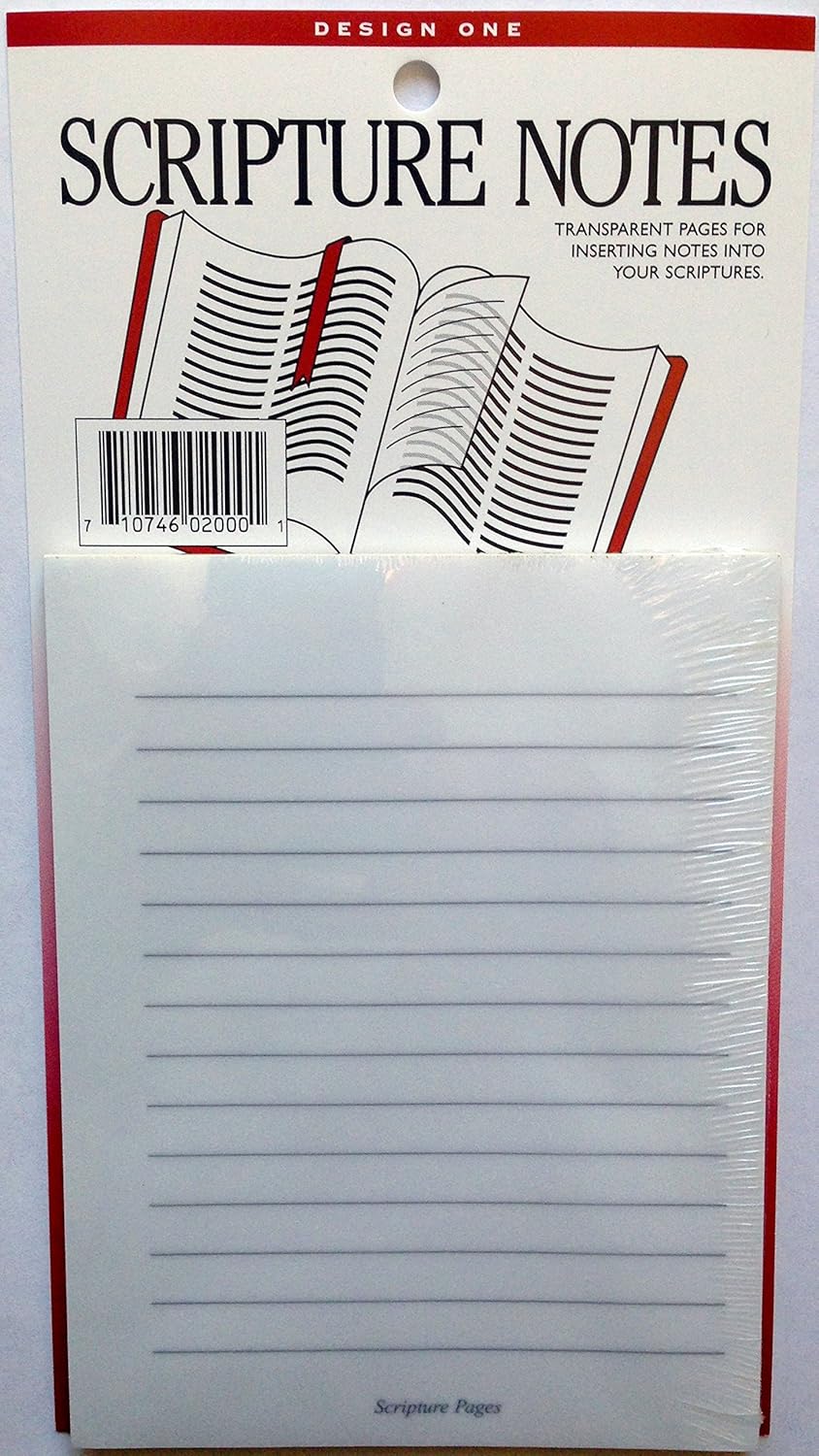 Amazon.com : Bible and Scripture Notes - Transparent Pages for Notes ...