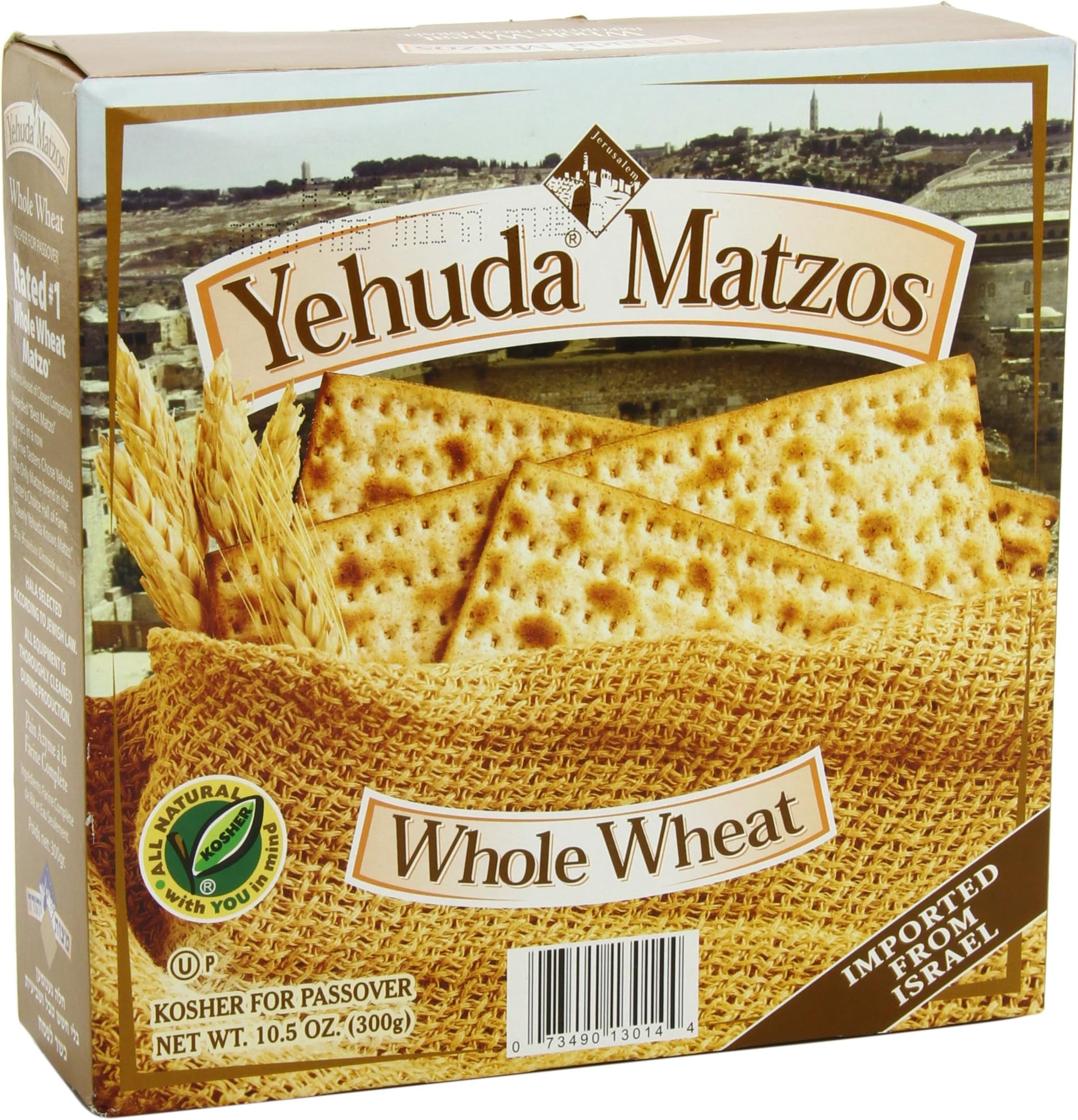 Amazon.com: Yehuda Matzo Thins Matzo Thins Whole Wheat, 10.5-Ounce ...