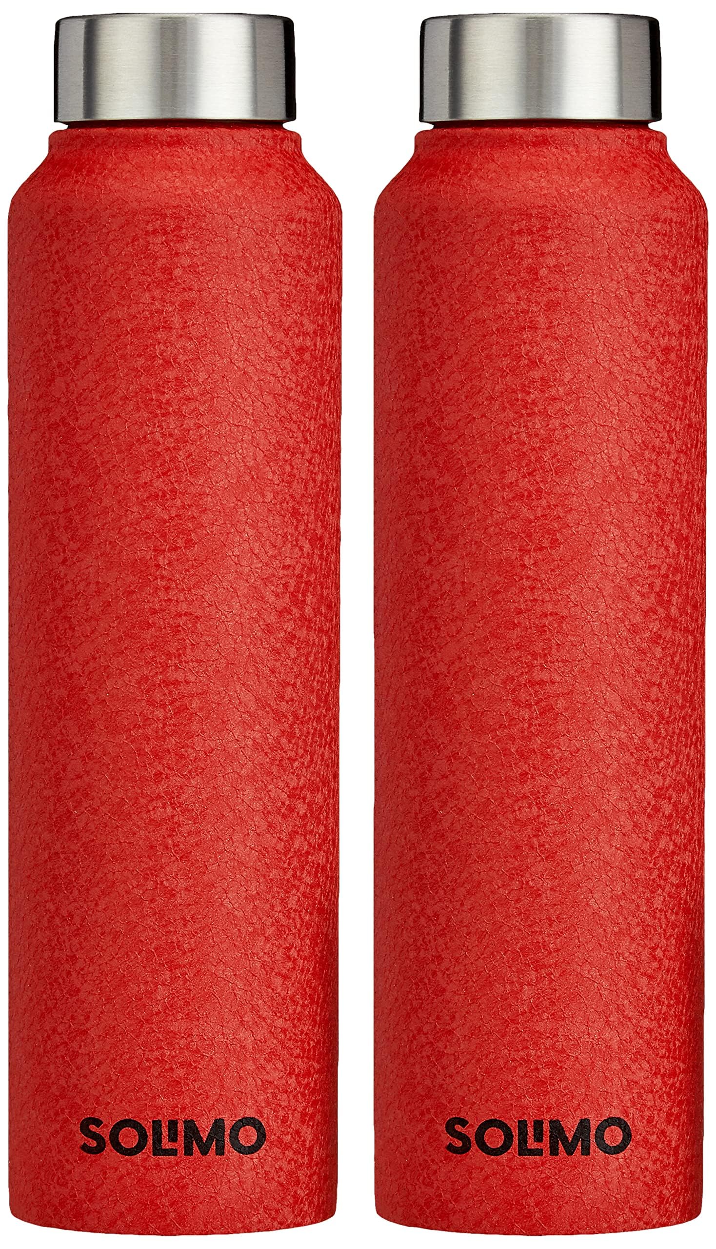 Amazon Brand - Solimo Stainless Steel Fridge Water Bottle | 1000 ml ...