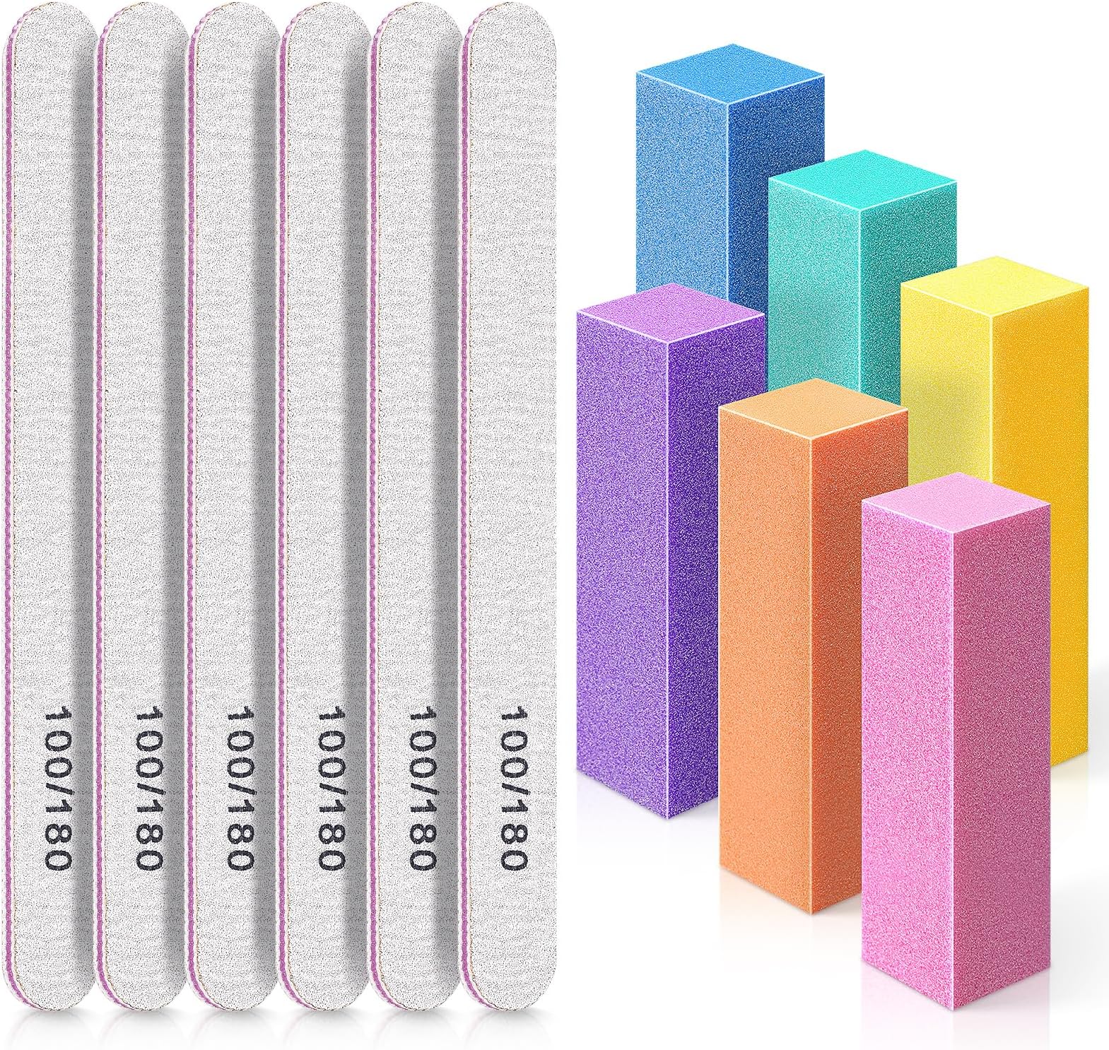 Amazon.com : Nail Files and Buffer, TsMADDTs Professional Manicure ...