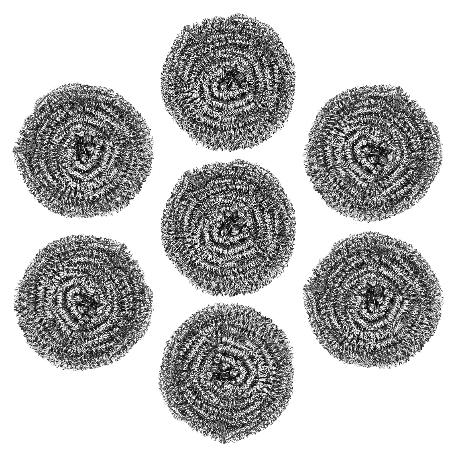 Amazon.com: ZOEYES 60 PCS Steel Wool Scrubber, Stainless Steel Scouring ...