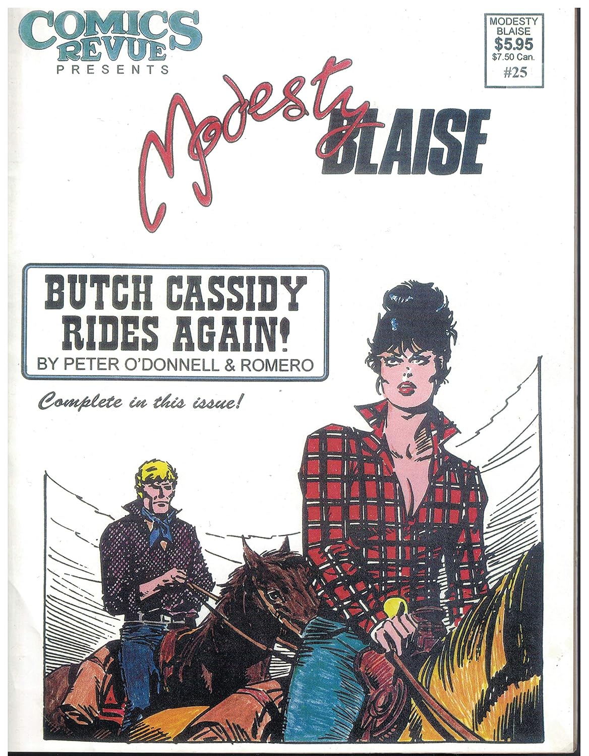 MODESTY BLAISE Magazine #25 Comics Revue: Peter O'Donnell, Badia Romero ...