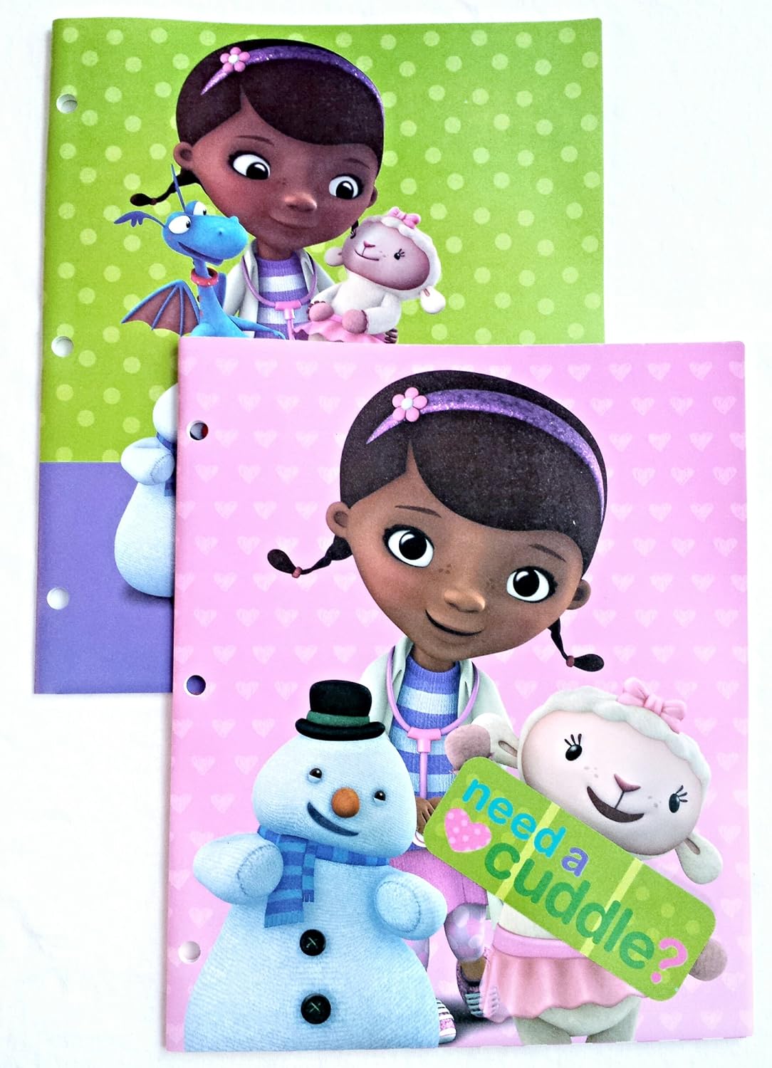 Disney Doc McStuffins Portfolio Folder with Pockets - Pack of 2 ...