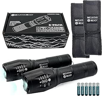 Mountain Ready LED Flashlight – Bright, Zoomable, High Lumen 5-Mode ...