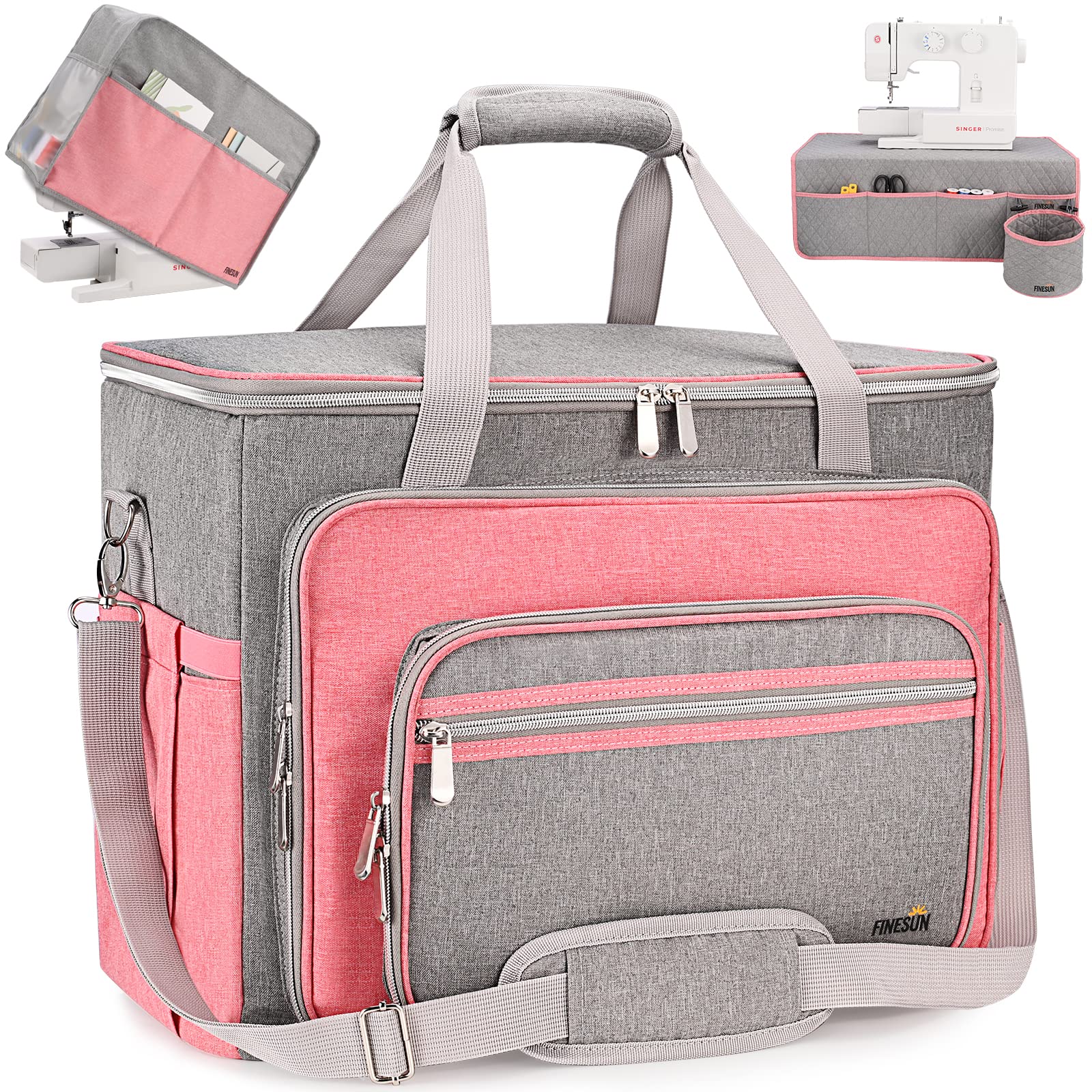 Snapklik.com : FINESUN Sewing Machine Bag, Foldable Deluxe Sewing ...
