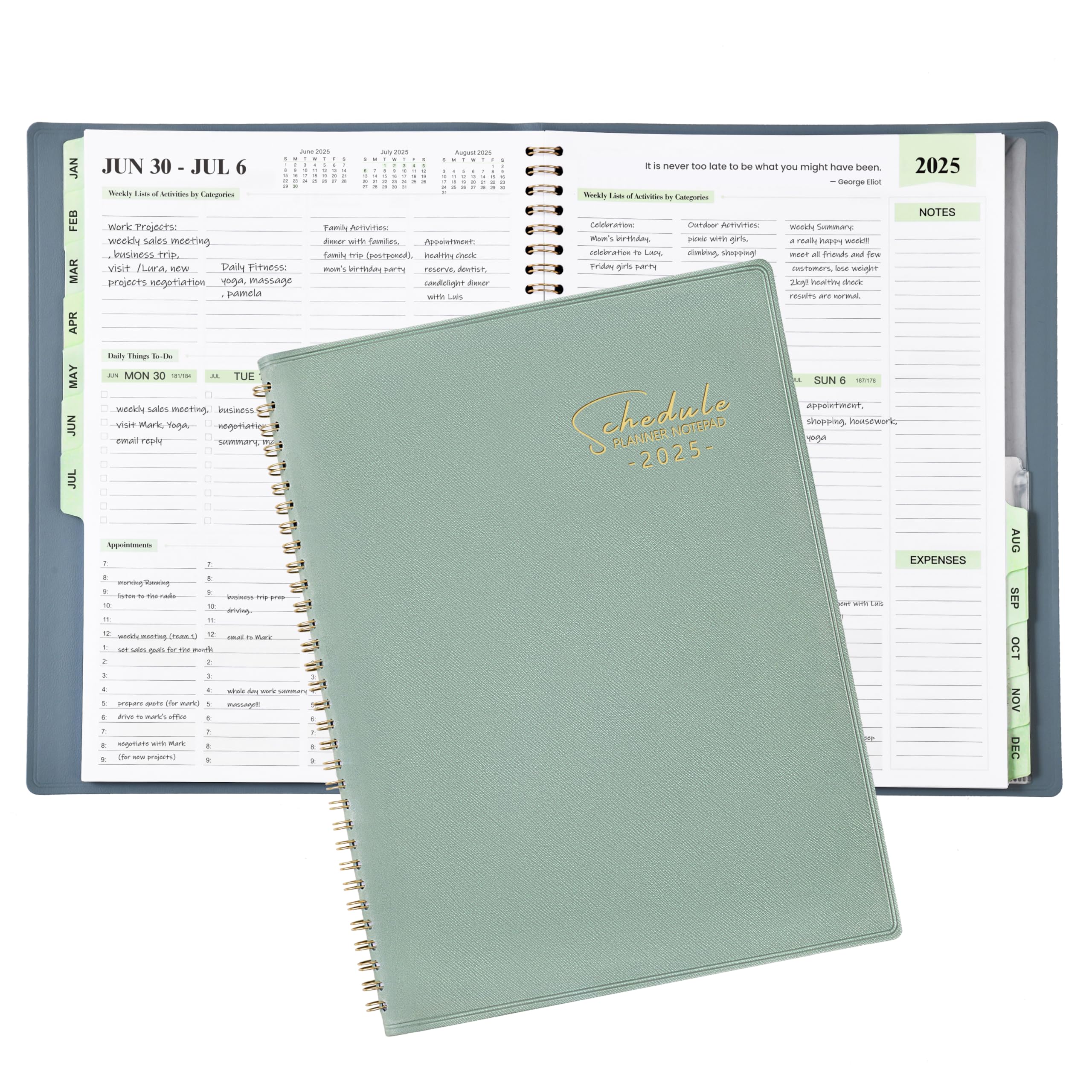 Snapklik.com : 2025 Planner - Business Planner, 3-Tier Schedule Planner ...