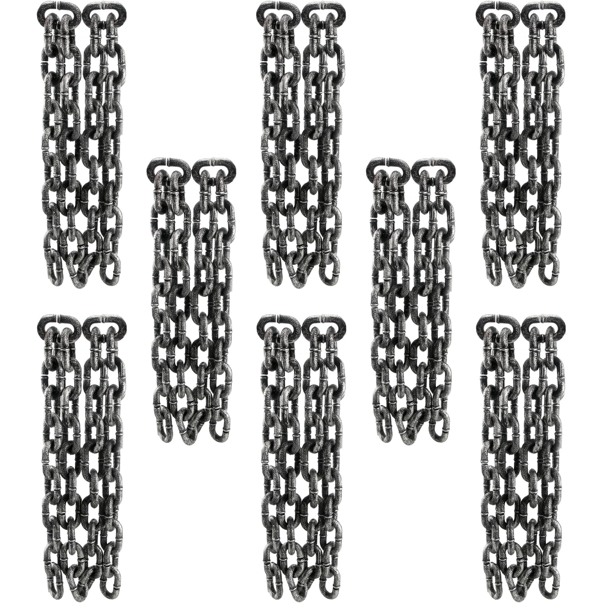 Amazon.com: 8 Pack 6 Feet Halloween Chains Plastic Prison Chain Props ...