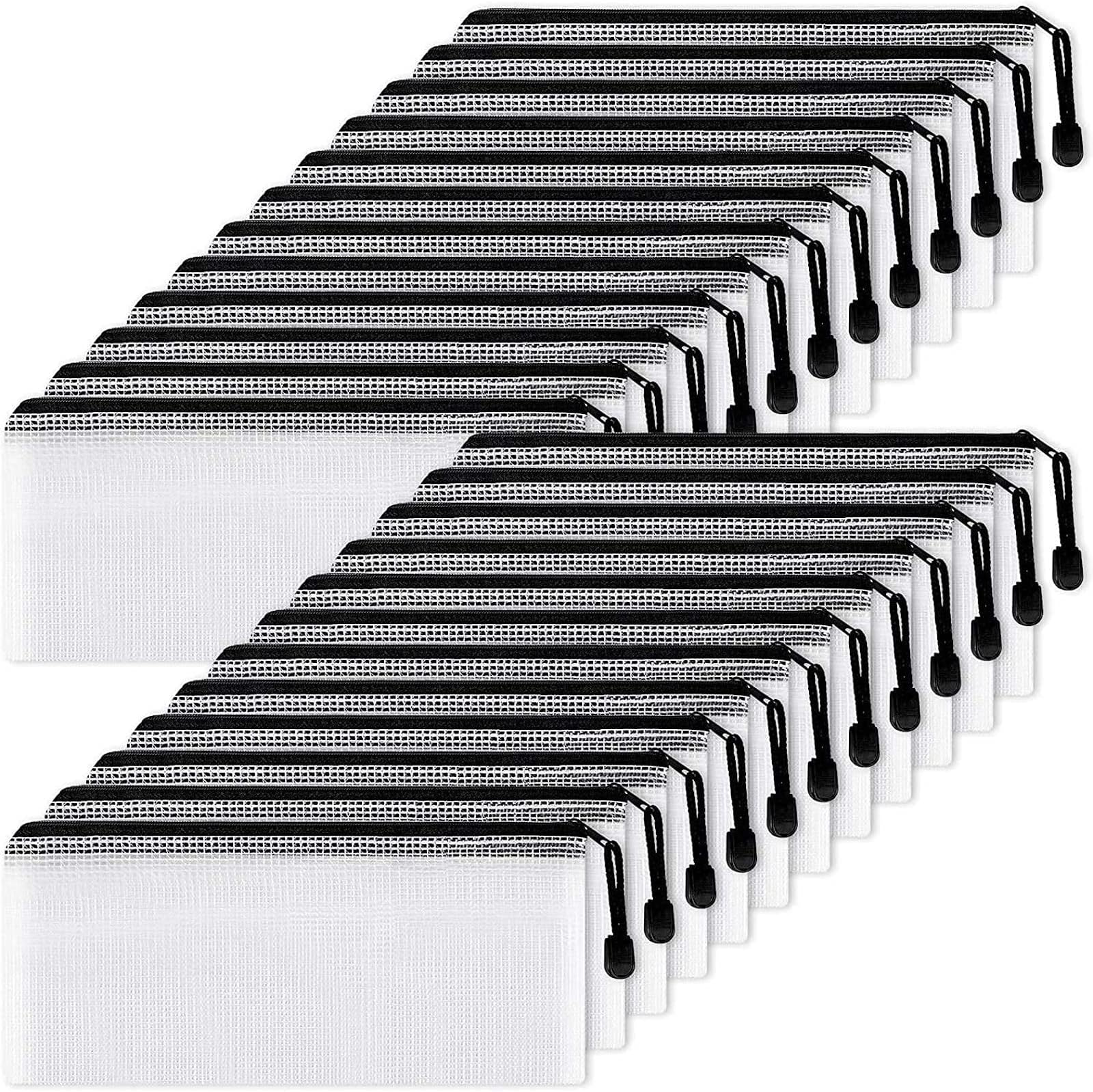 Amazon.com: EOOUT 48pcs Mesh Zipper Pouch, 9.5x4.5 Inches Waterproof ...