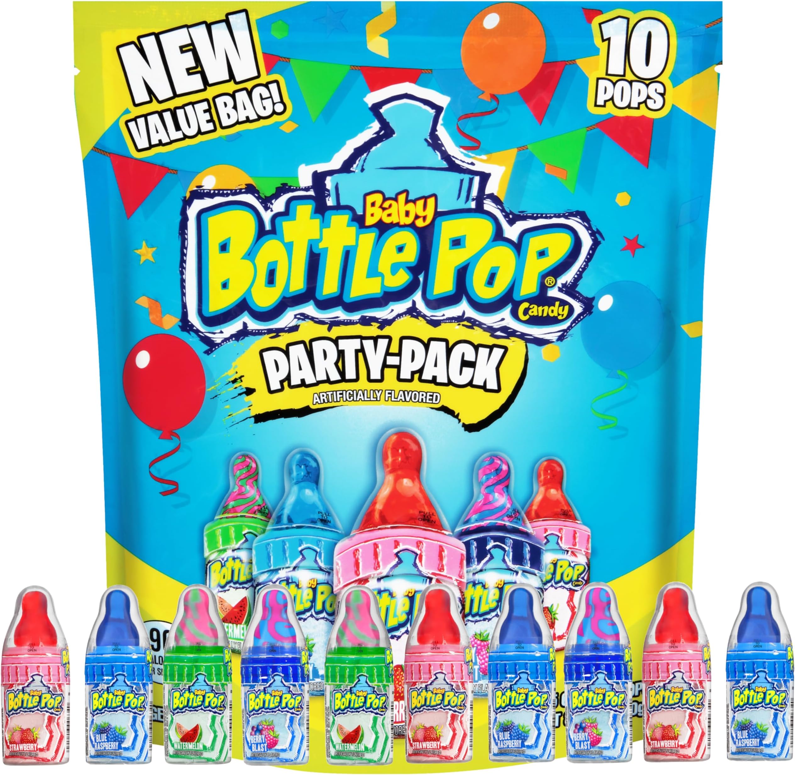 Amazon.com : Juicy Drop Pop - Assorted Sweet & Sour Lollipops - Gift ...