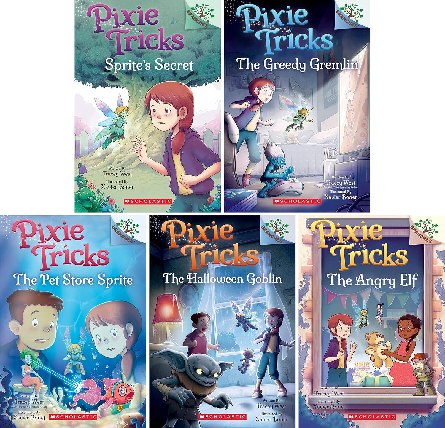 Pixie Tricks Series Set, Books 1-5 (Sprite's Secret, The Greedy Gremlin ...