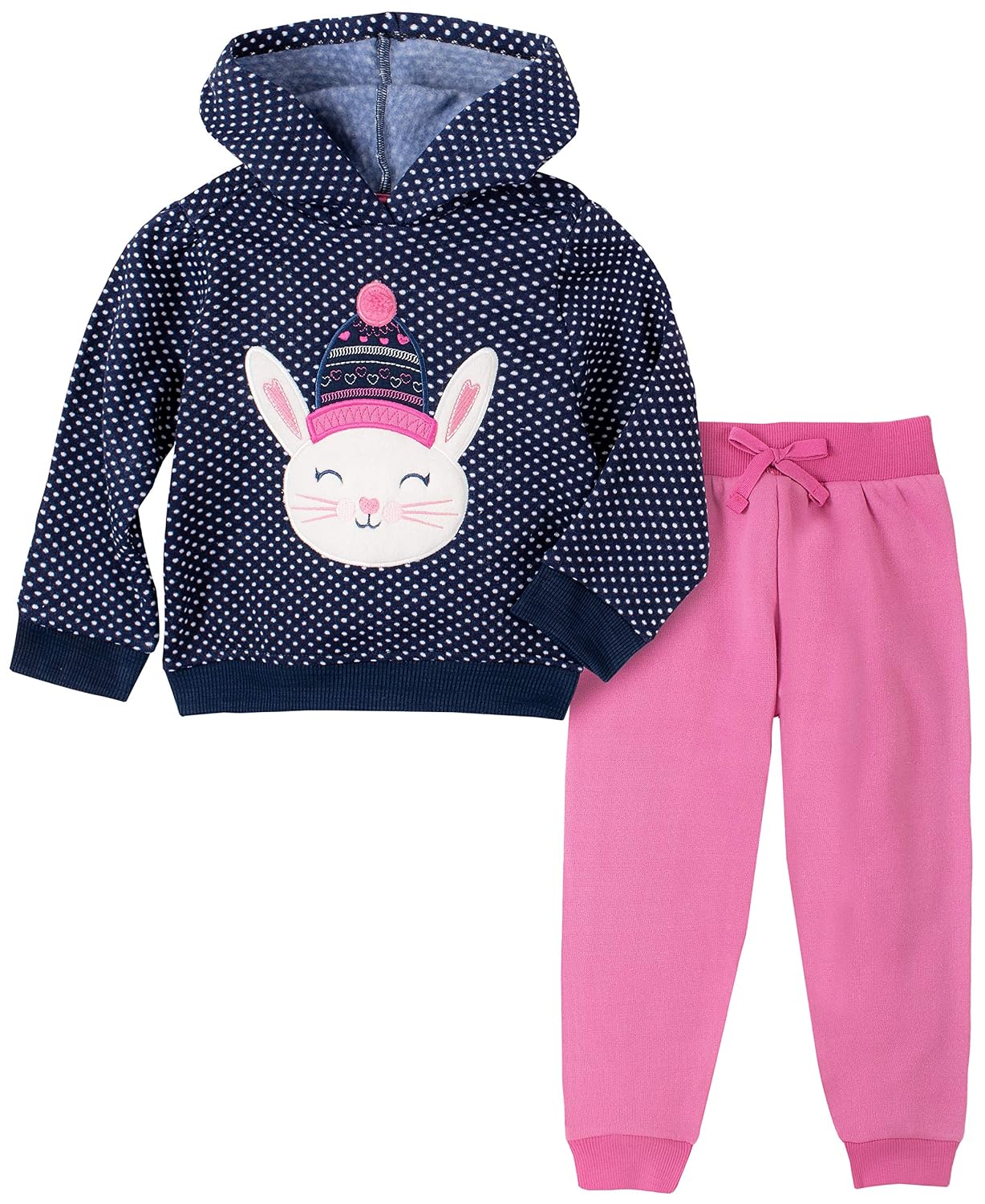 Buy Kids Headquarters Girls' 2 Pieces Jog Set, Navy/Pink, 2T at Amazon.in