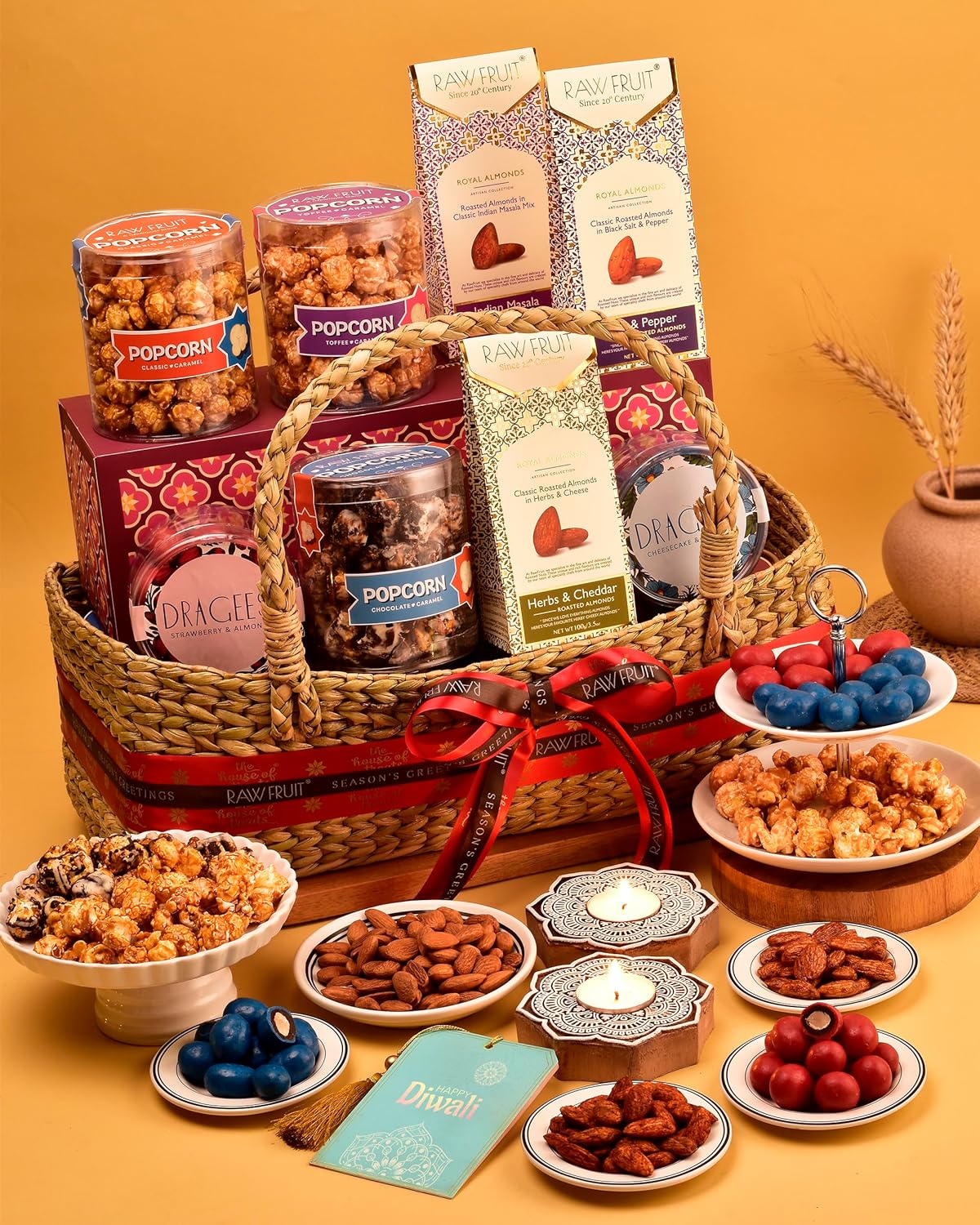Diwali Gift Hamper Basket : Amazon.in: Grocery & Gourmet Foods