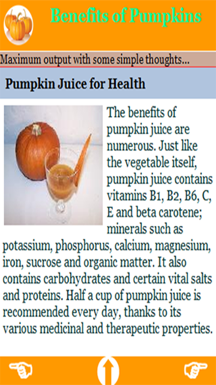Benefits of Pumpkins - App on Amazon Appstore
