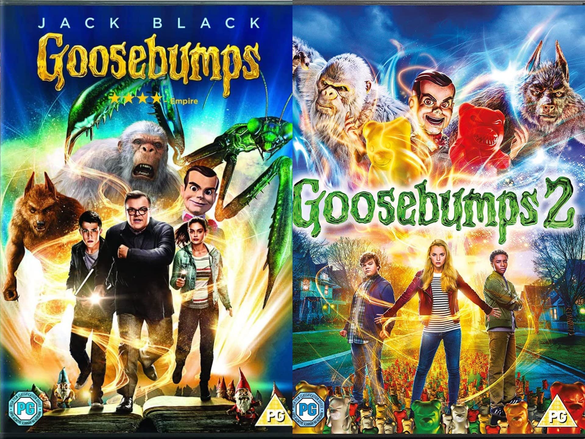 Goosebumps 1-2 Movie Collection DVD - Gossebumps DVD, Goosebumps 2 DVD ...