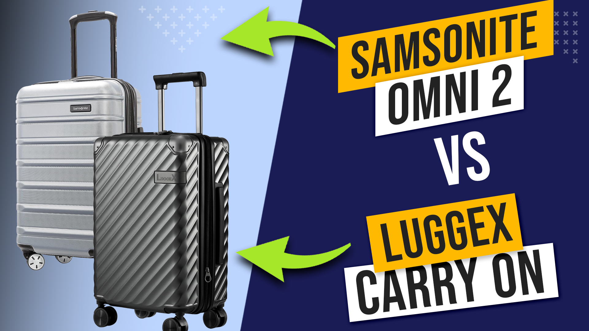 Watch WATCH THIS comparison of the Luggex VS Samsonite Omni 2 on Amazon ...