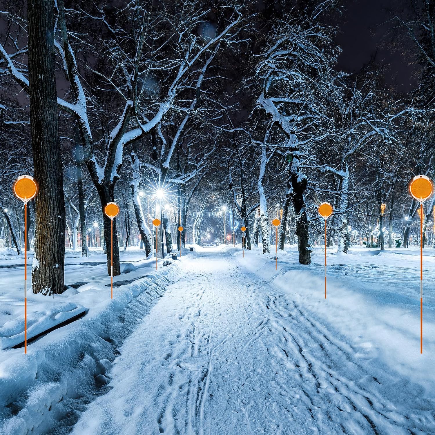 8 Pcs Reflective Driveway Markers 48 Inch Snow Plow Nepal | Ubuy