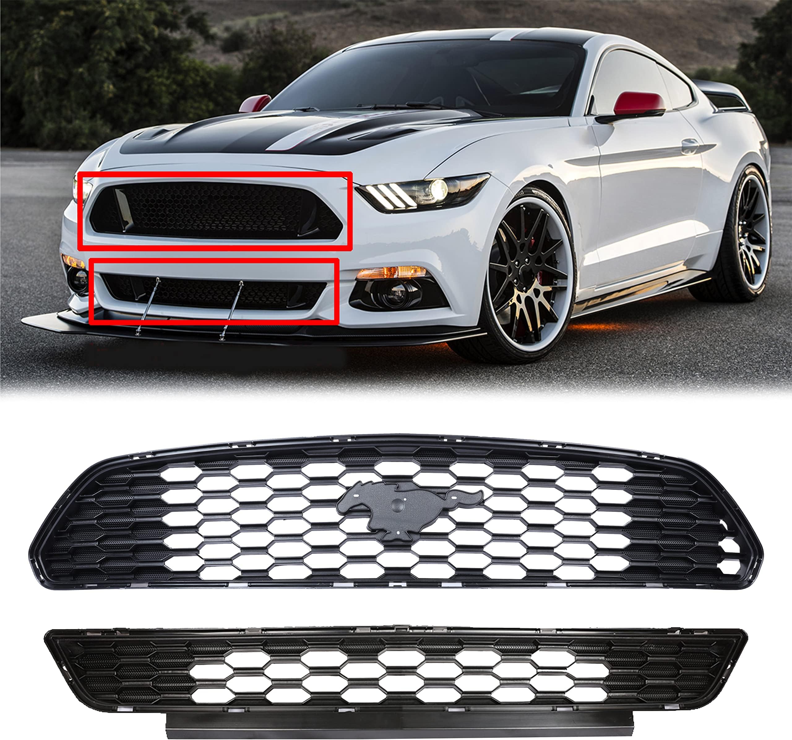 Amazon.com: FitParts Compatible with Front Lower Grille Grill Ford ...