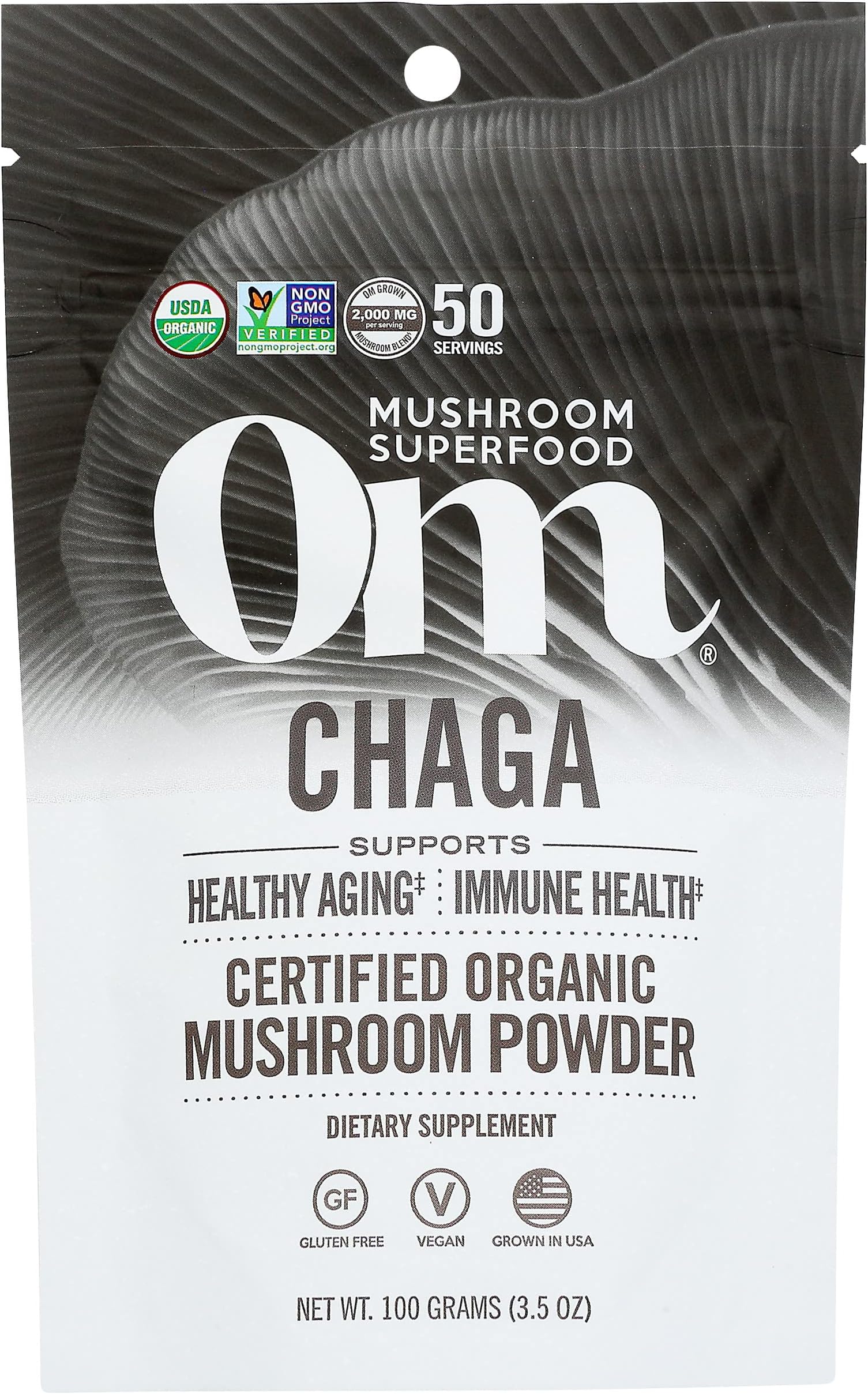 Amazon.com: Om Mushroom Superfood Chaga Organic Mushroom Powder, US ...