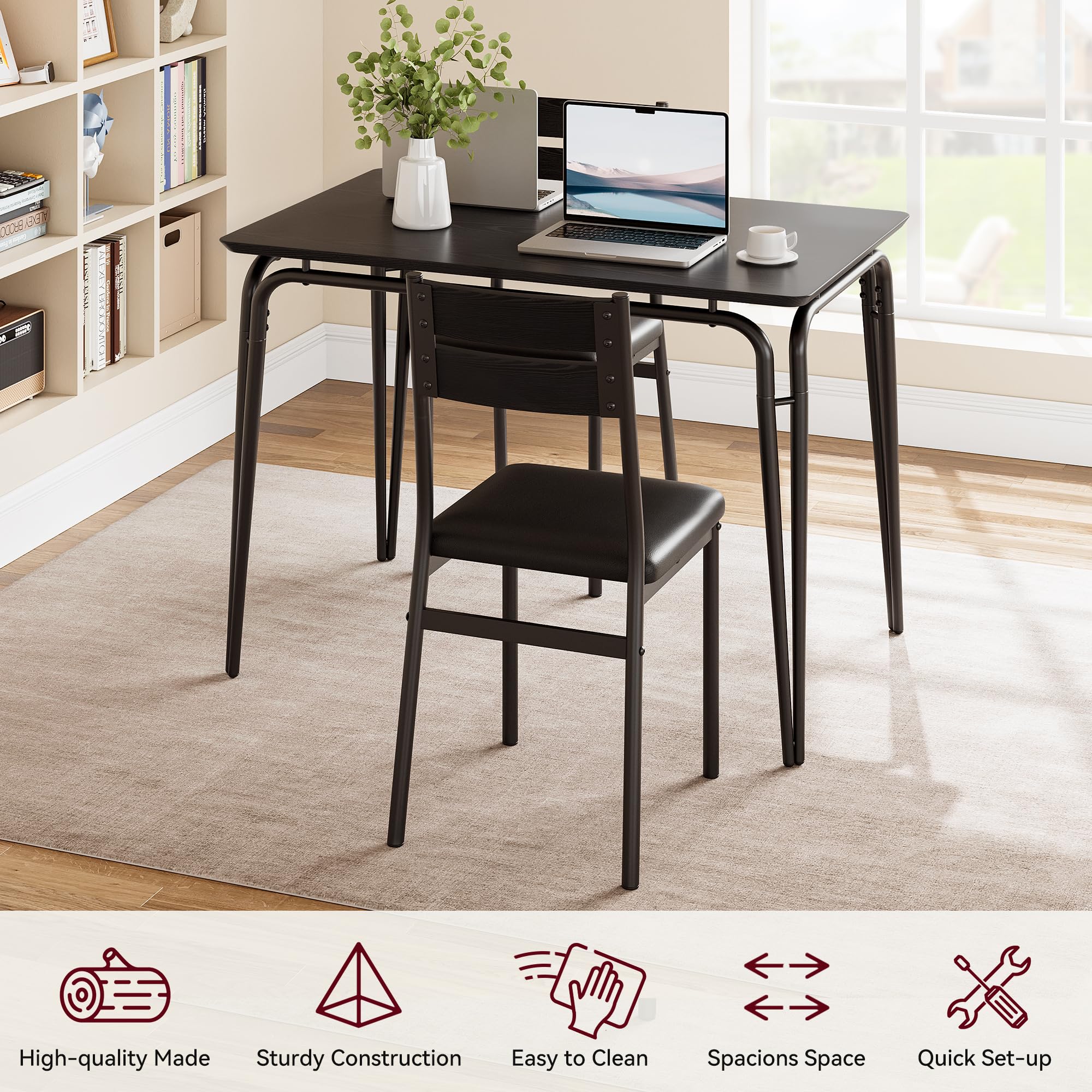 Snapklik.com : Dining Table For 2, Small Table And Chairs Set Of 2 ...