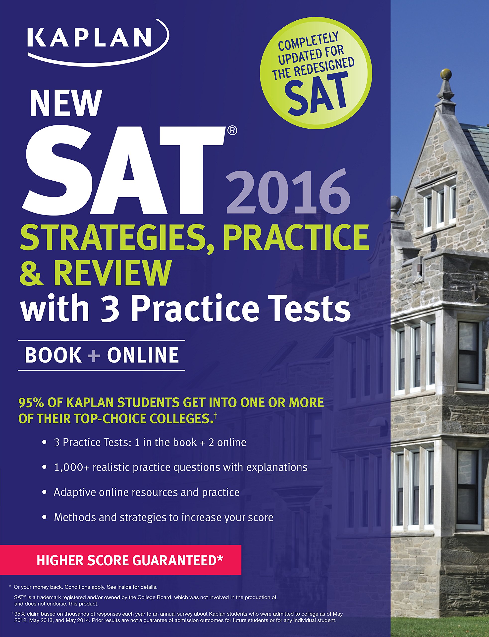 Amazon.com: Kaplan New SAT 2016 Strategies, Practice and Review with 3 ...