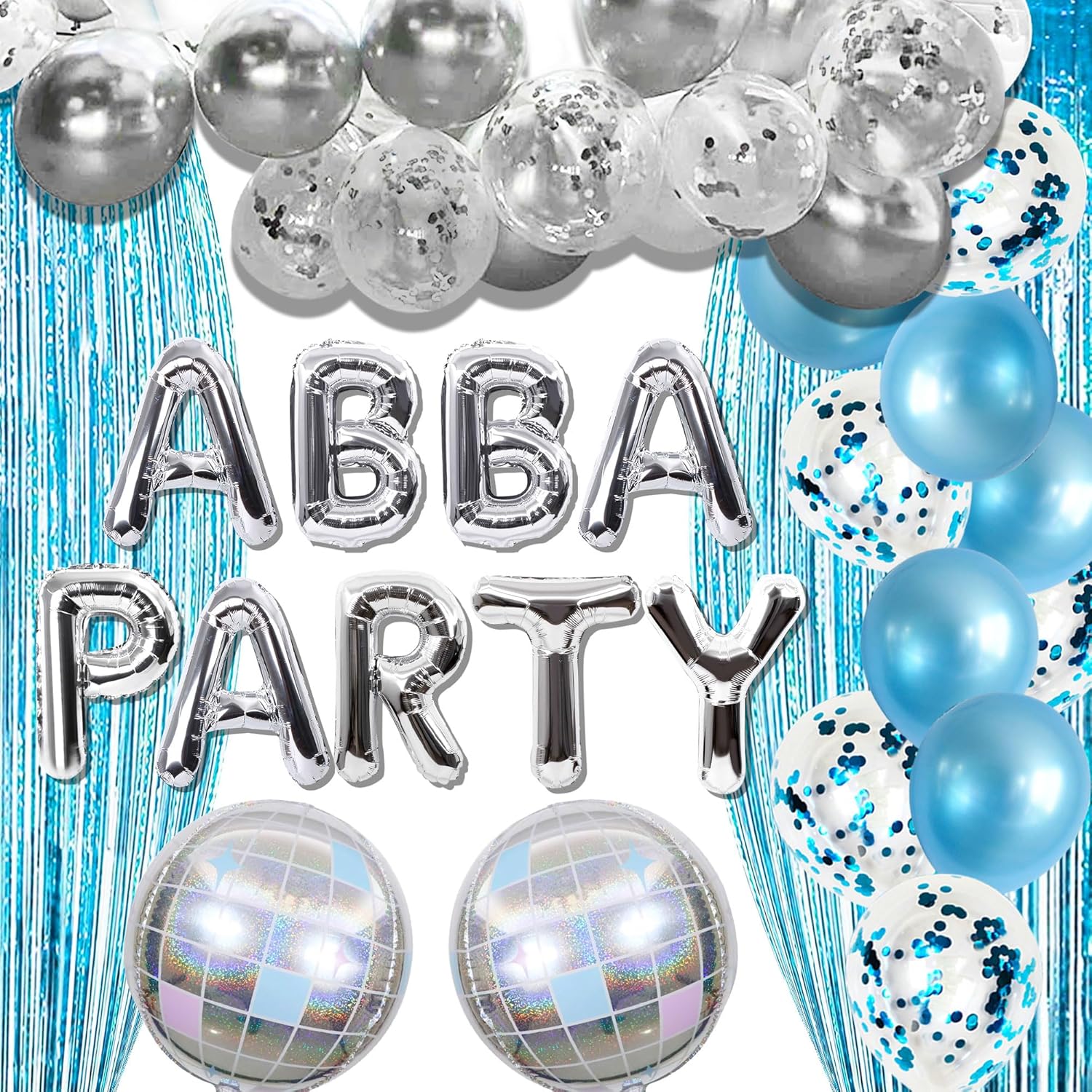 Amazon.com: JeVenis Abba Party Decoration Disco Party Decoration ...