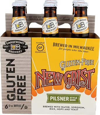 Amazon.com: Lakefront Brewery, Pilsner New Grist, 6Pk, 12 Fl OZ Cans ...