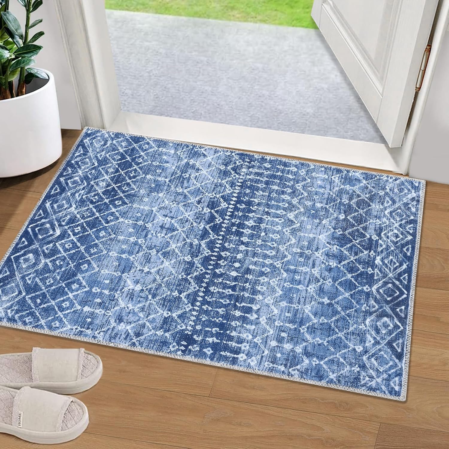 Amazon.com: Zacoo Washable Rugs 2x3 Rug Non Slip Kitchen Rugs Indoor ...