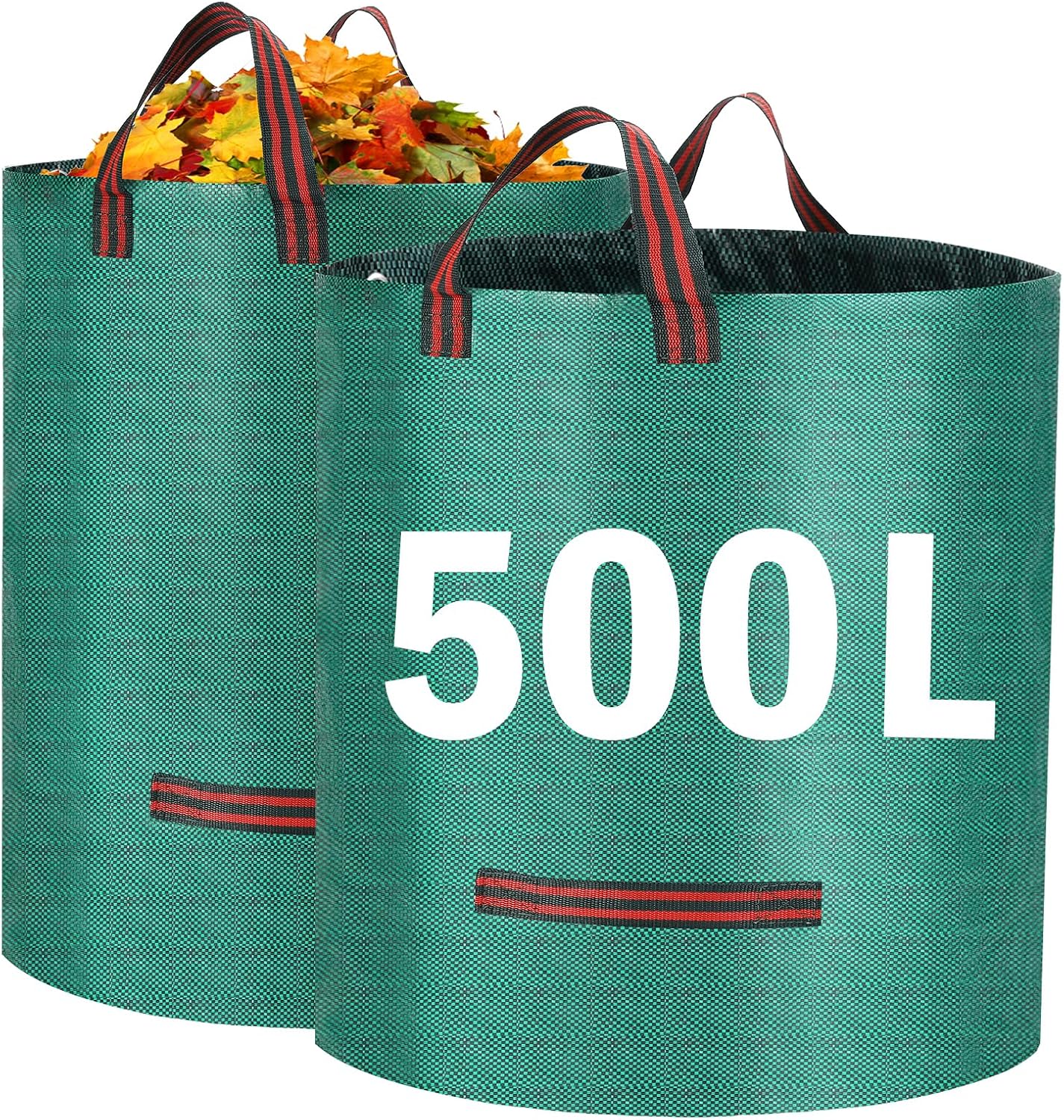 Heavy Duty Garden Waste Bags, 500 Litre Large Garden Bag with Handles ...