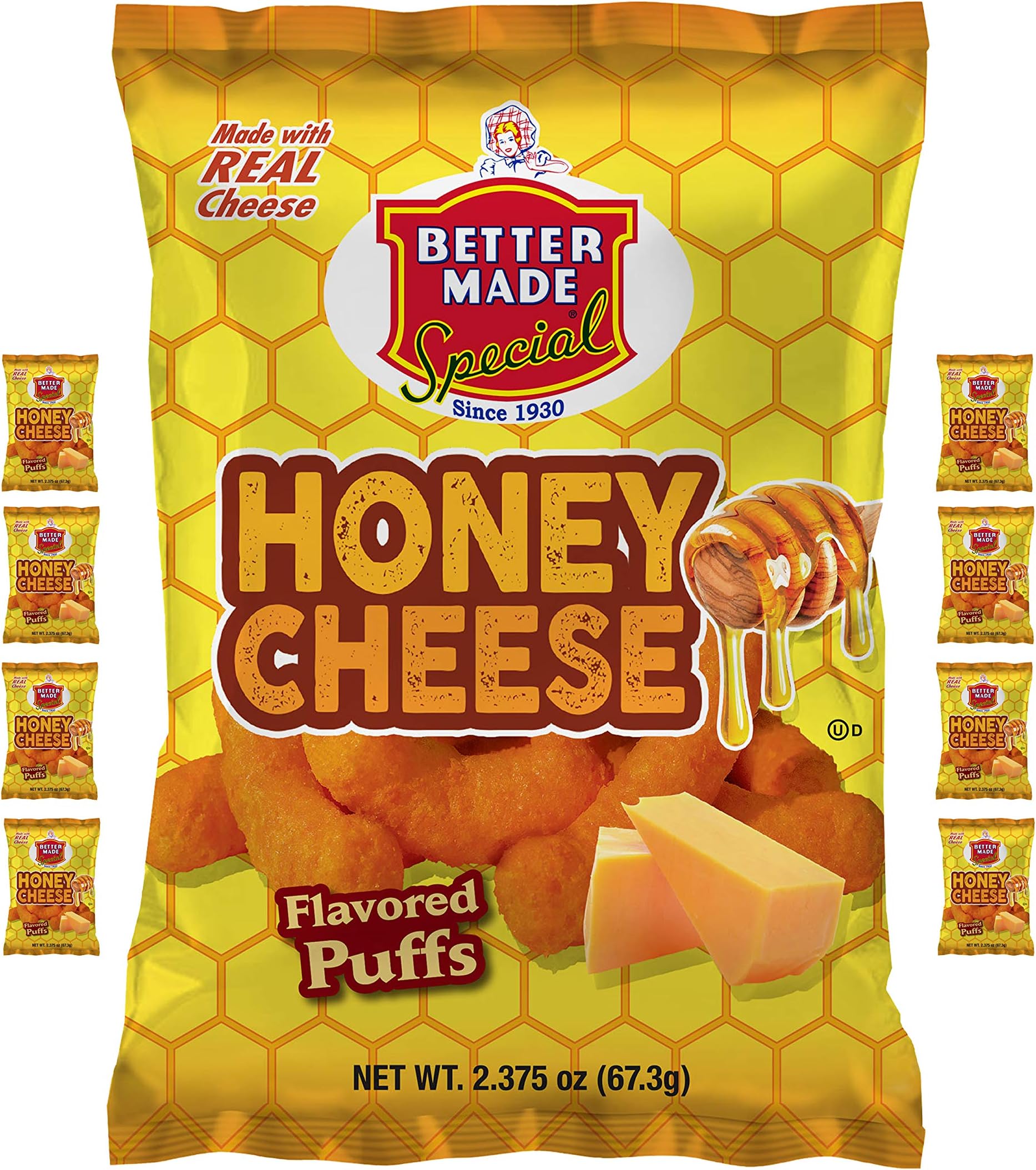 Amazon.com: Wise Snacks Cheez Doodles Baked Puffs, Hot and Honey ...