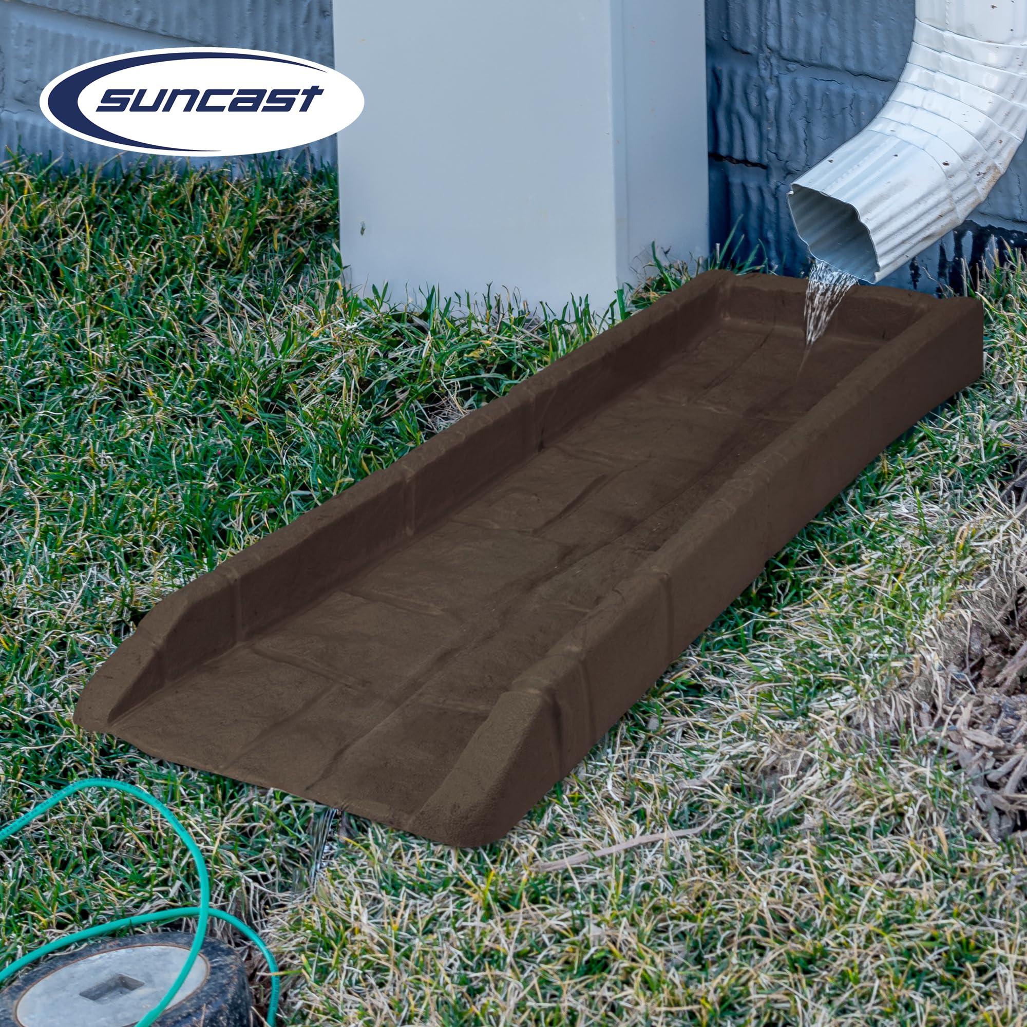 Snapklik.com : Suncast Decorative Home Splash Rain Gutter Drain Block ...