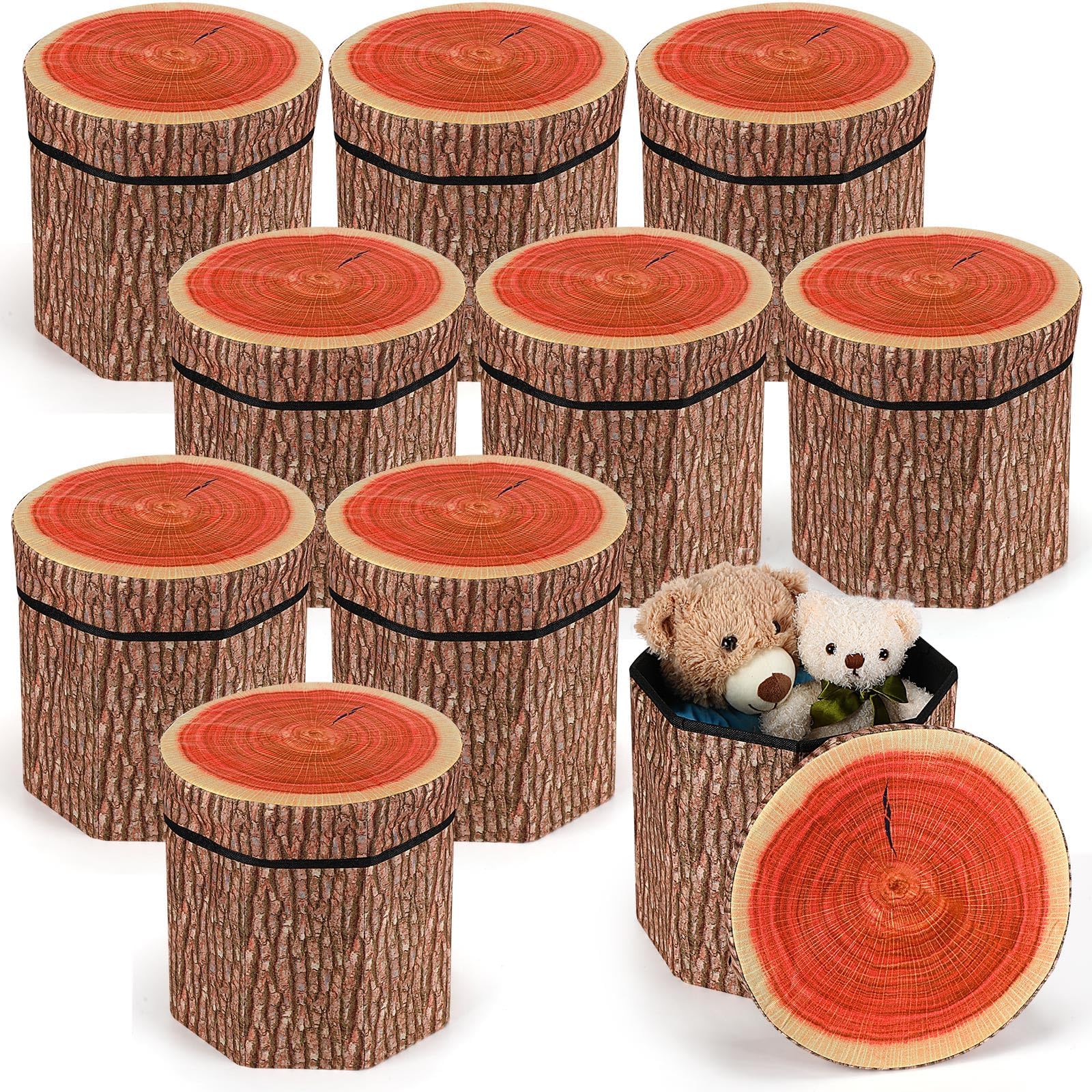 Amazon.com: 10 Pcs Tree Stump Storage Stool Organizer Storage Stool 12 ...