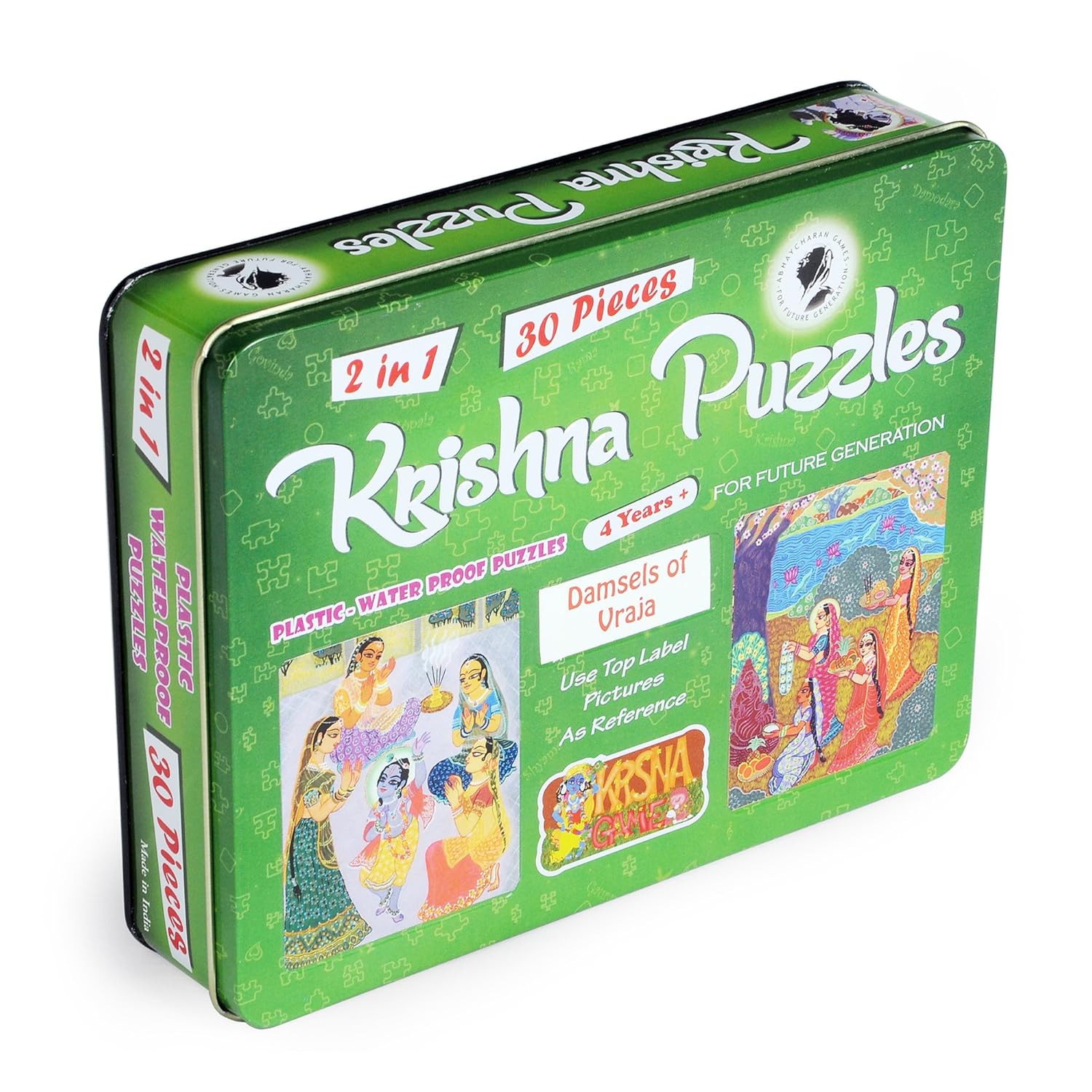 Buy Krishna Puzzles| Damsels of Vraja | Jigsaw 2-in-1 Plastic ...