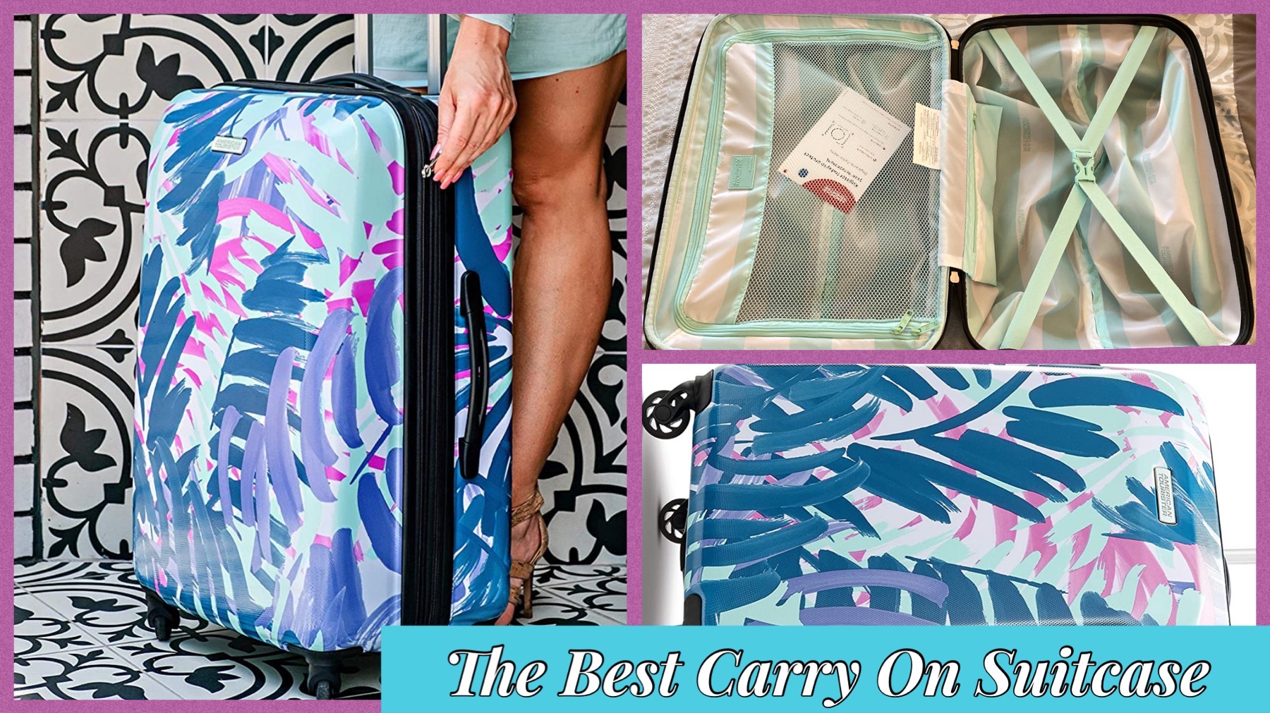 Watch American Tourister Palm Tree Carry On Luggage on Amazon Live