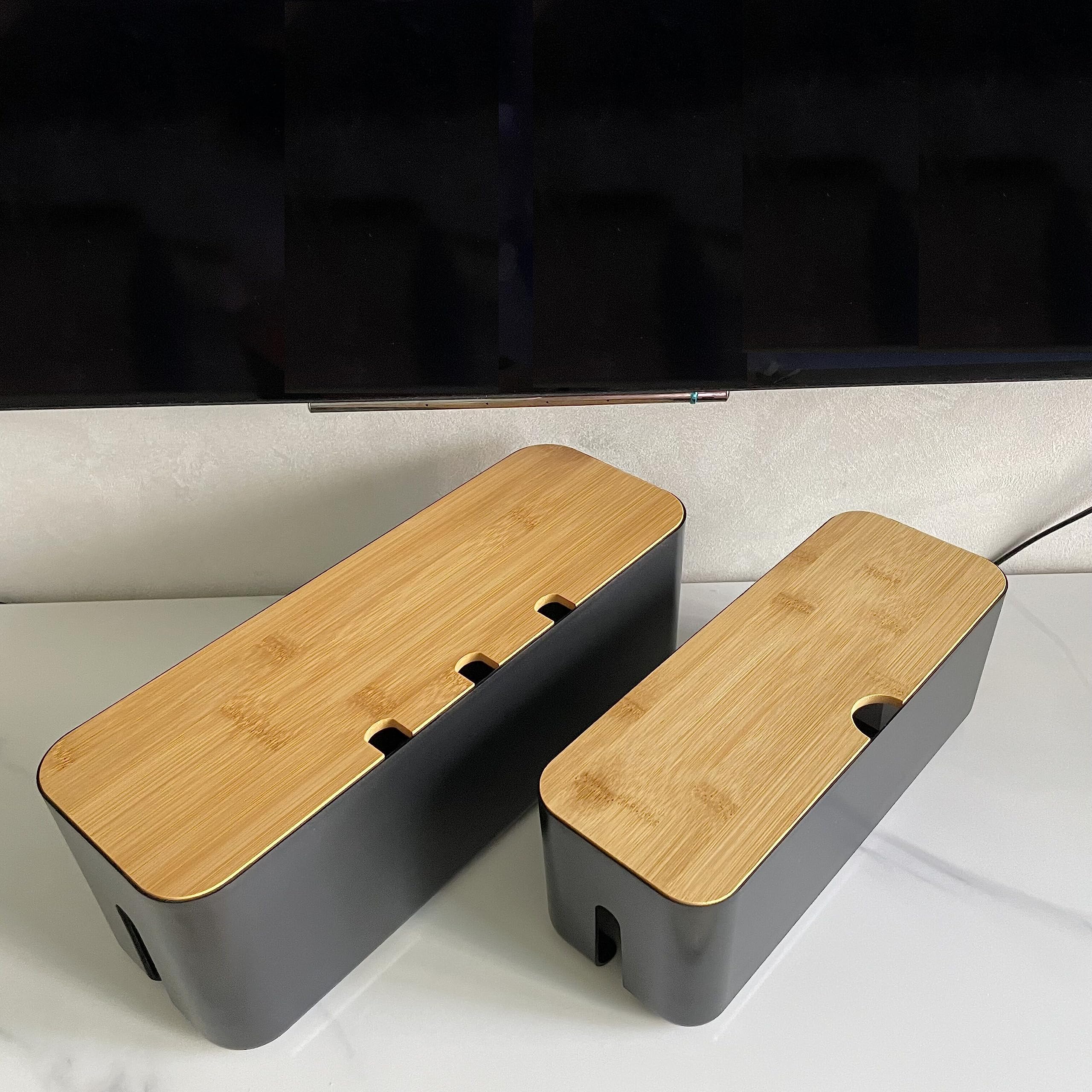 Amazon.com: 2 Pieces Cable Management Box|Cord Organizer Box| Hide and ...