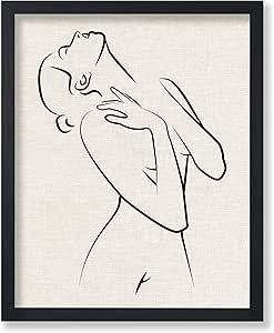 Amazon.com: Poster Master Female Body Poster - Woman Print - Line Art ...