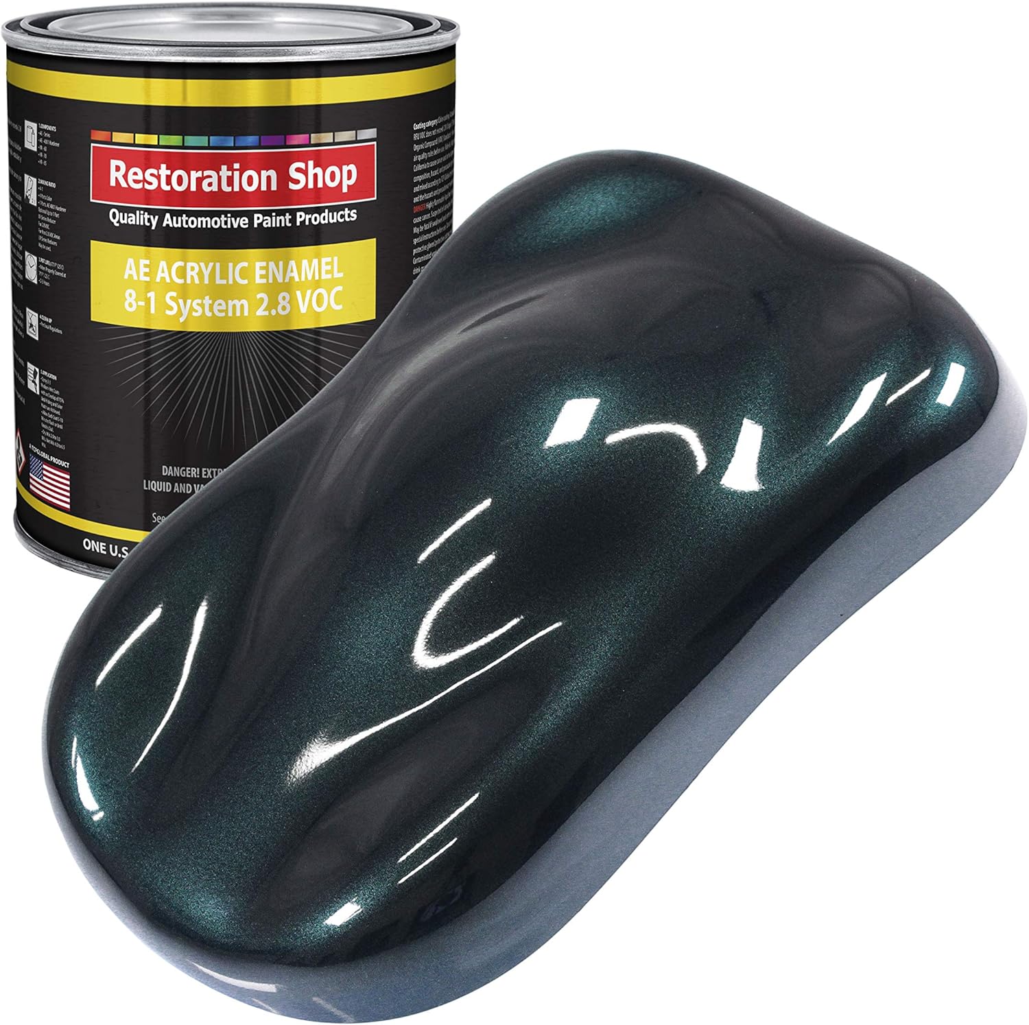 Amazon.com: Restoration Shop - Dark Turquoise Metallic Acrylic Enamel ...