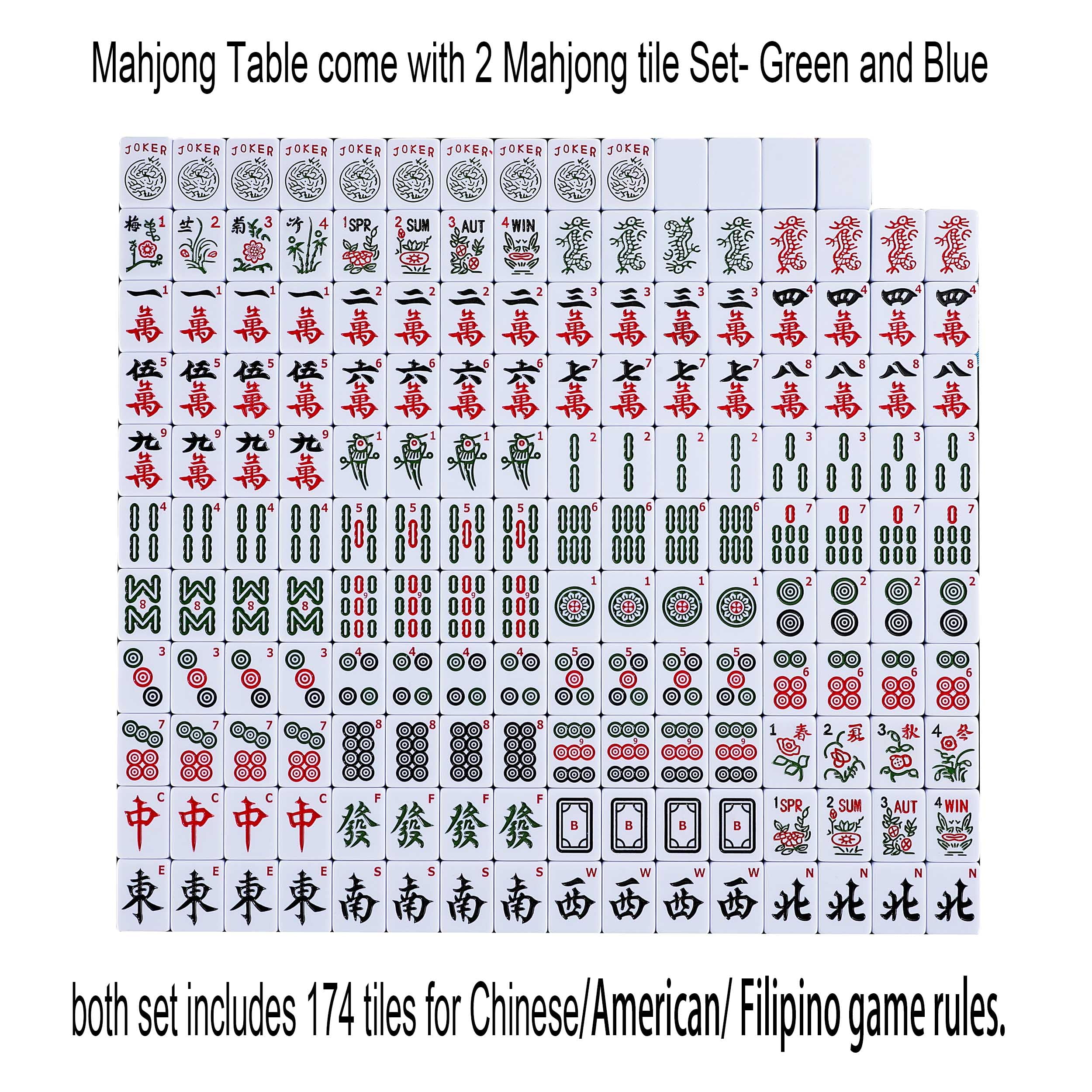 Mose Cafolo Automatic Mahjong Foldable Table, Mah Jongg Game Shuffle ...