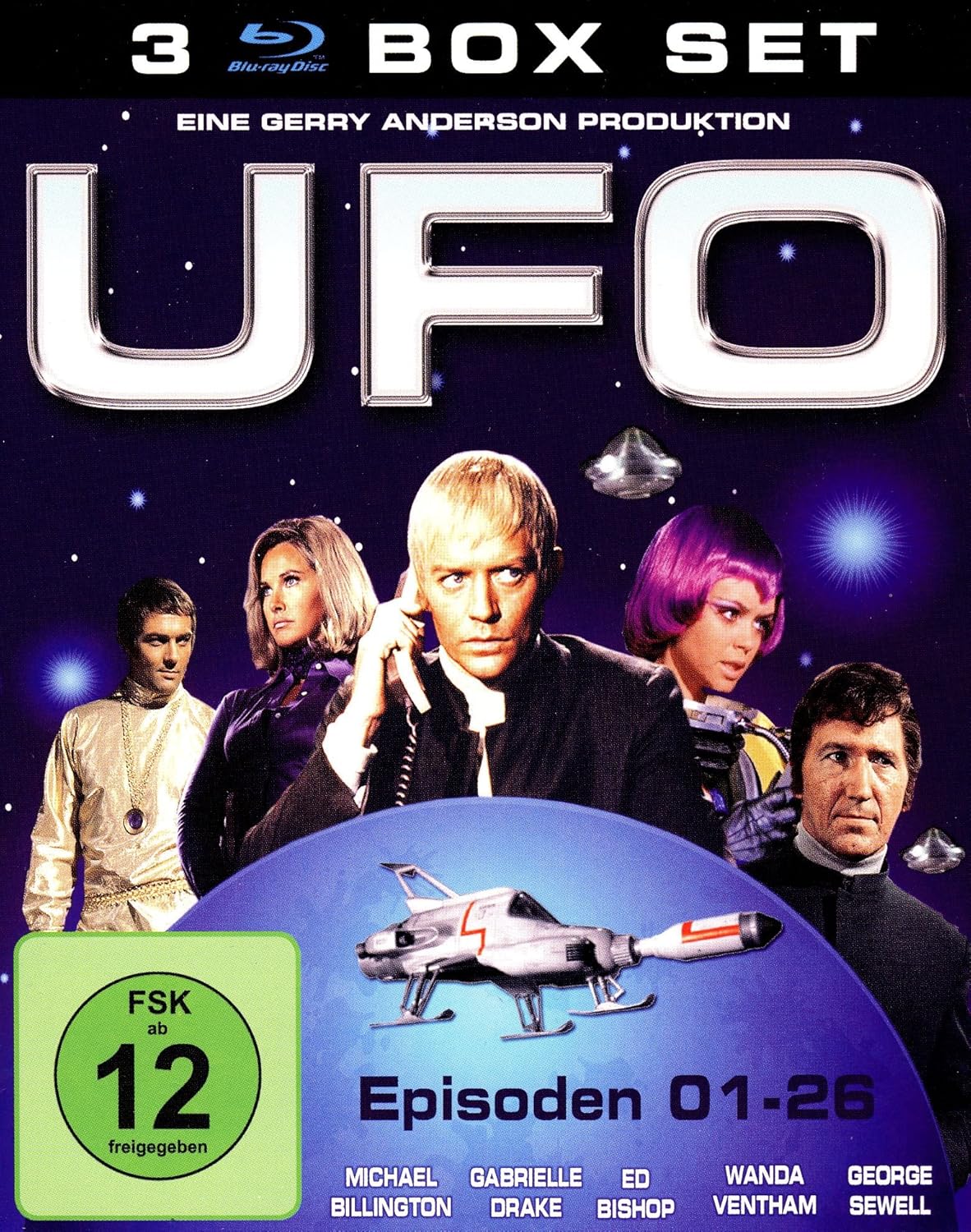 UFO Episoden 01 - 26 (3 Box Set) (Blu-ray): Amazon.co.uk: Michael ...