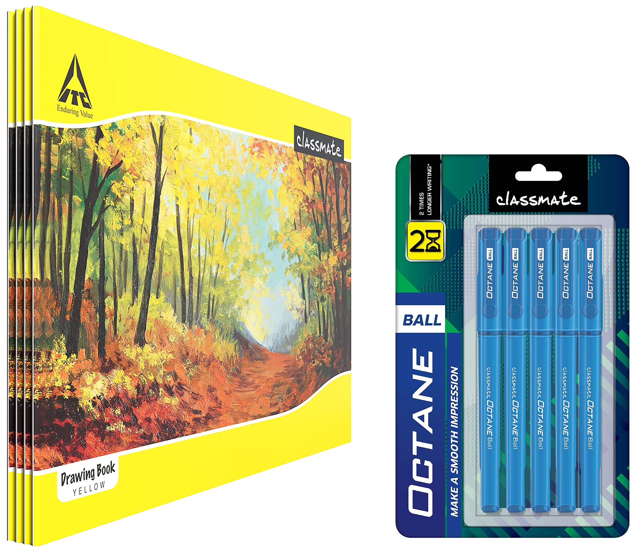 Classmate Drawing Book - Unruled, 40 Pages, 210 mm x 297 mm - Pack of 4 ...